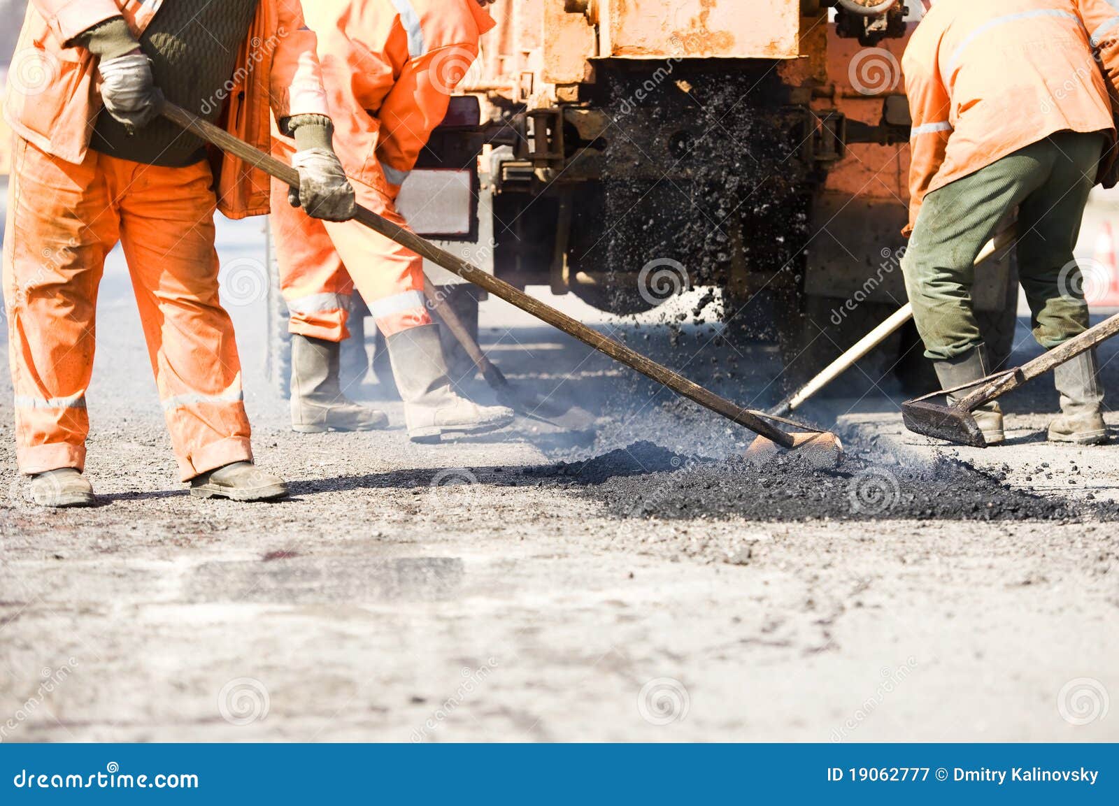 Asphalt paving works stock image. Image of pavement, asphalting - 19062777