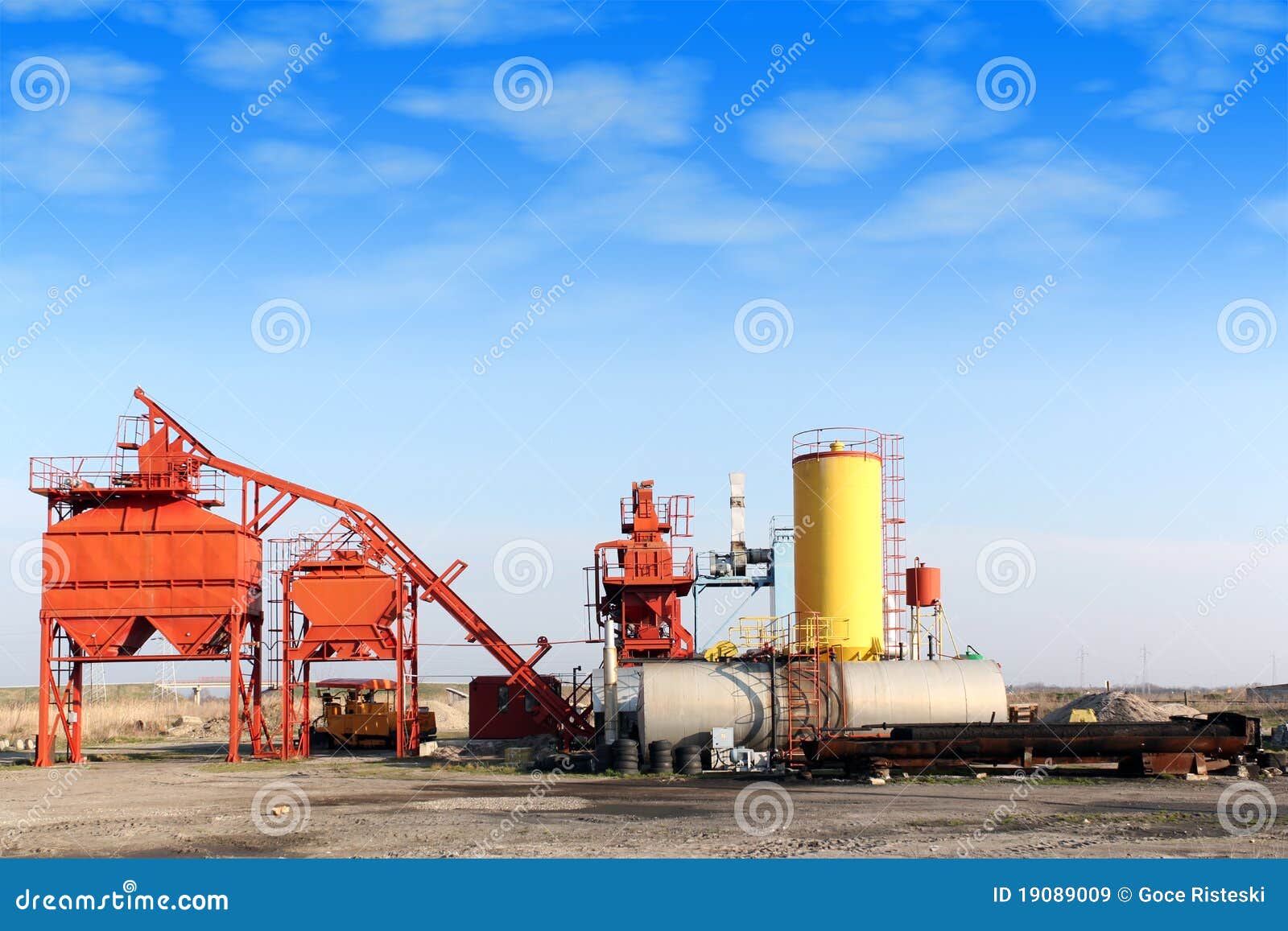Asphalt production stock image. Image of machine, technology - 19089009