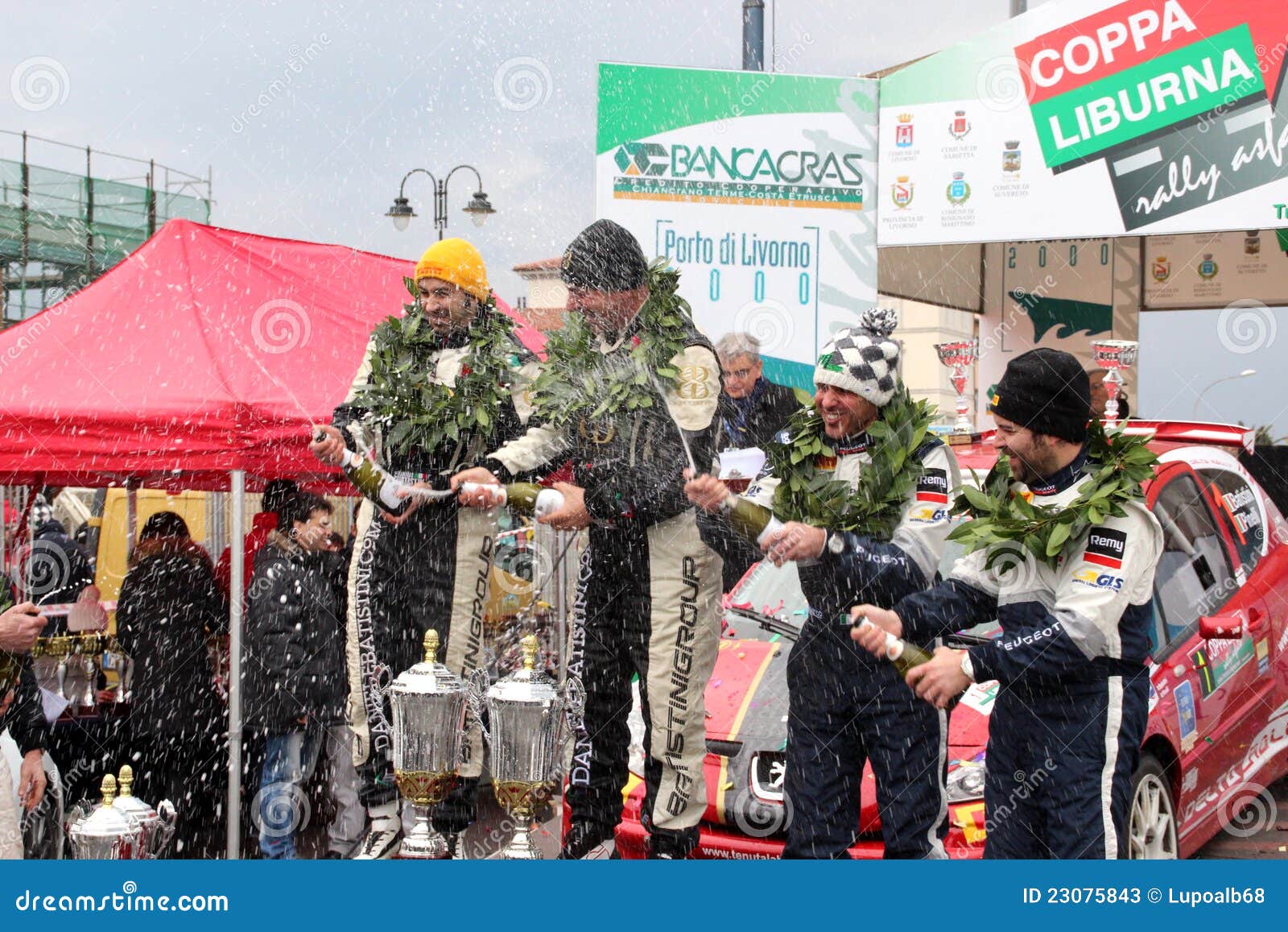 Asphalt Rally Cup Liburna, Winners, Podium Team Editorial Stock Photo ...