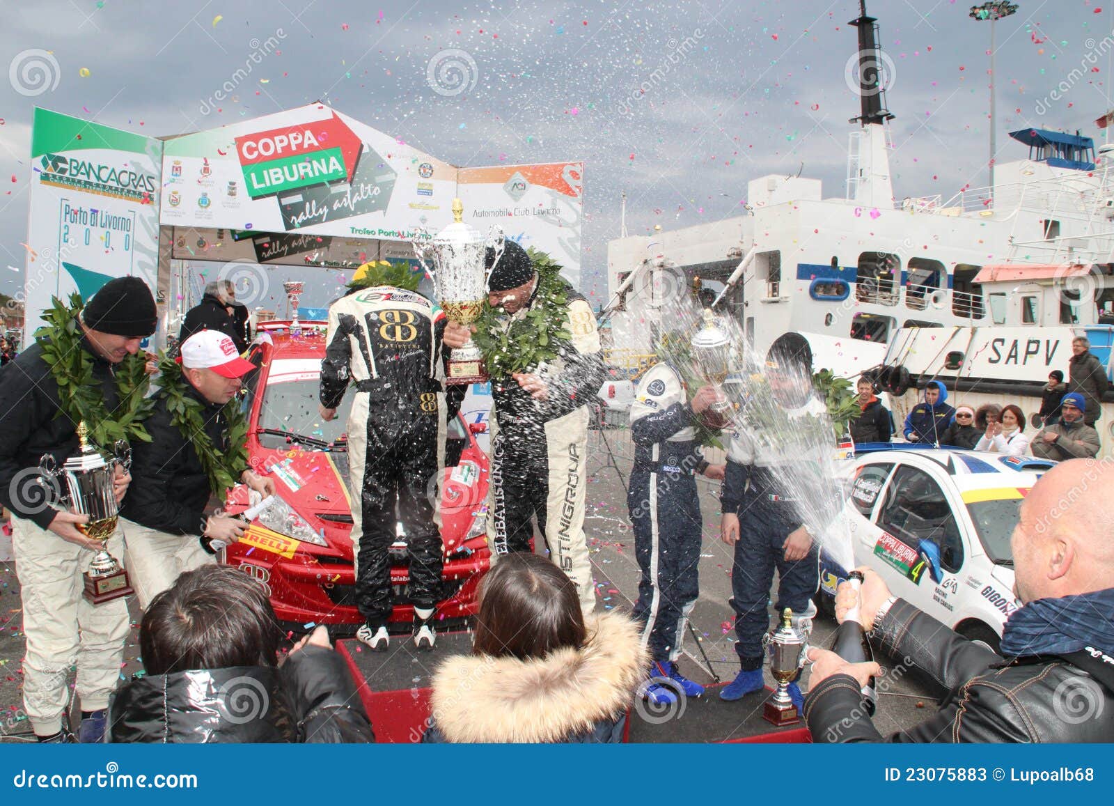 Asphalt Rally Cup Liburna, Winners, Podium Team Editorial Stock Photo ...