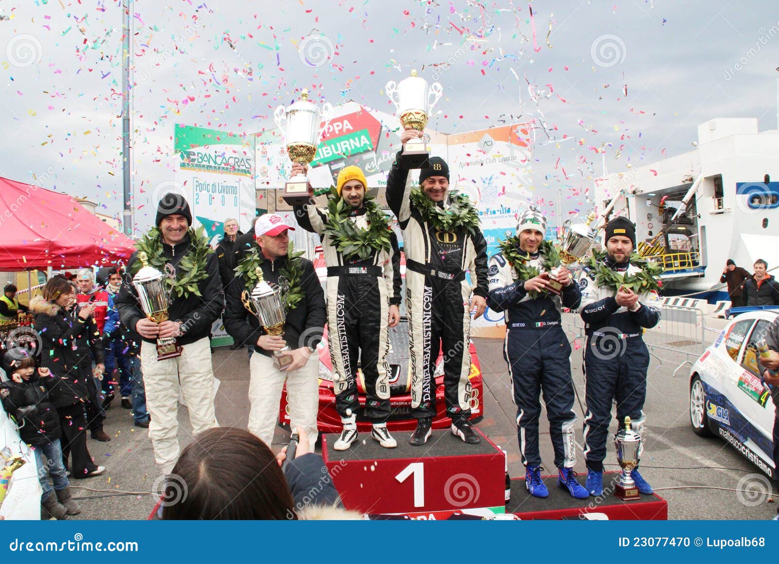 Asphalt Rally Cup Liburna, Winners, Podium Team Editorial Image - Image ...