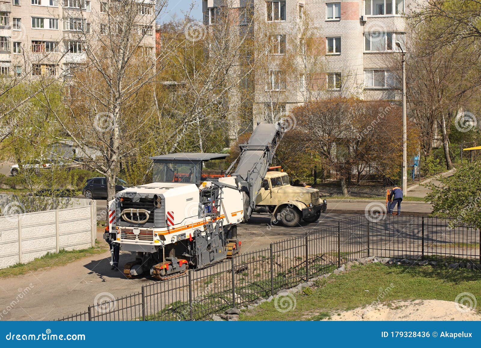 Asphalt Removal Using Heavy Machinery. Construction and Repair of the ...