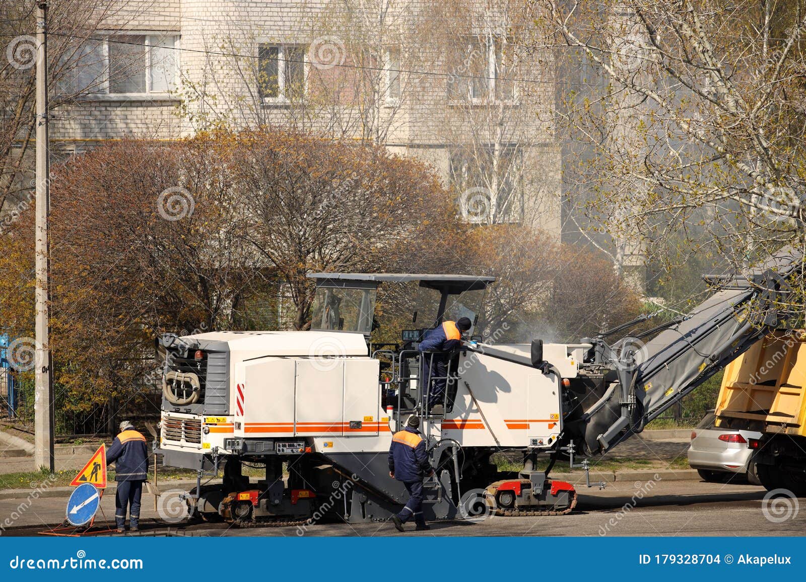 Asphalt Removal Using Heavy Machinery. Construction and Repair of the ...
