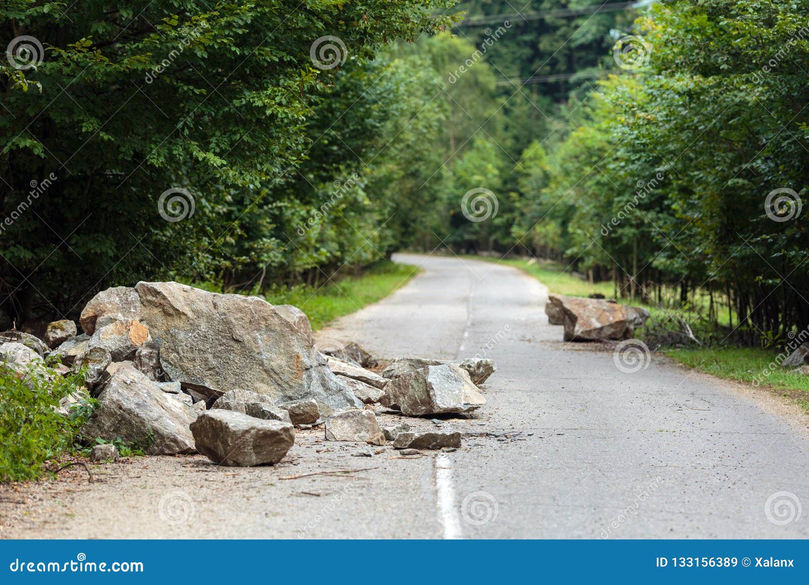 Broken asphalt road stock image. Image of earthquake - 133156389