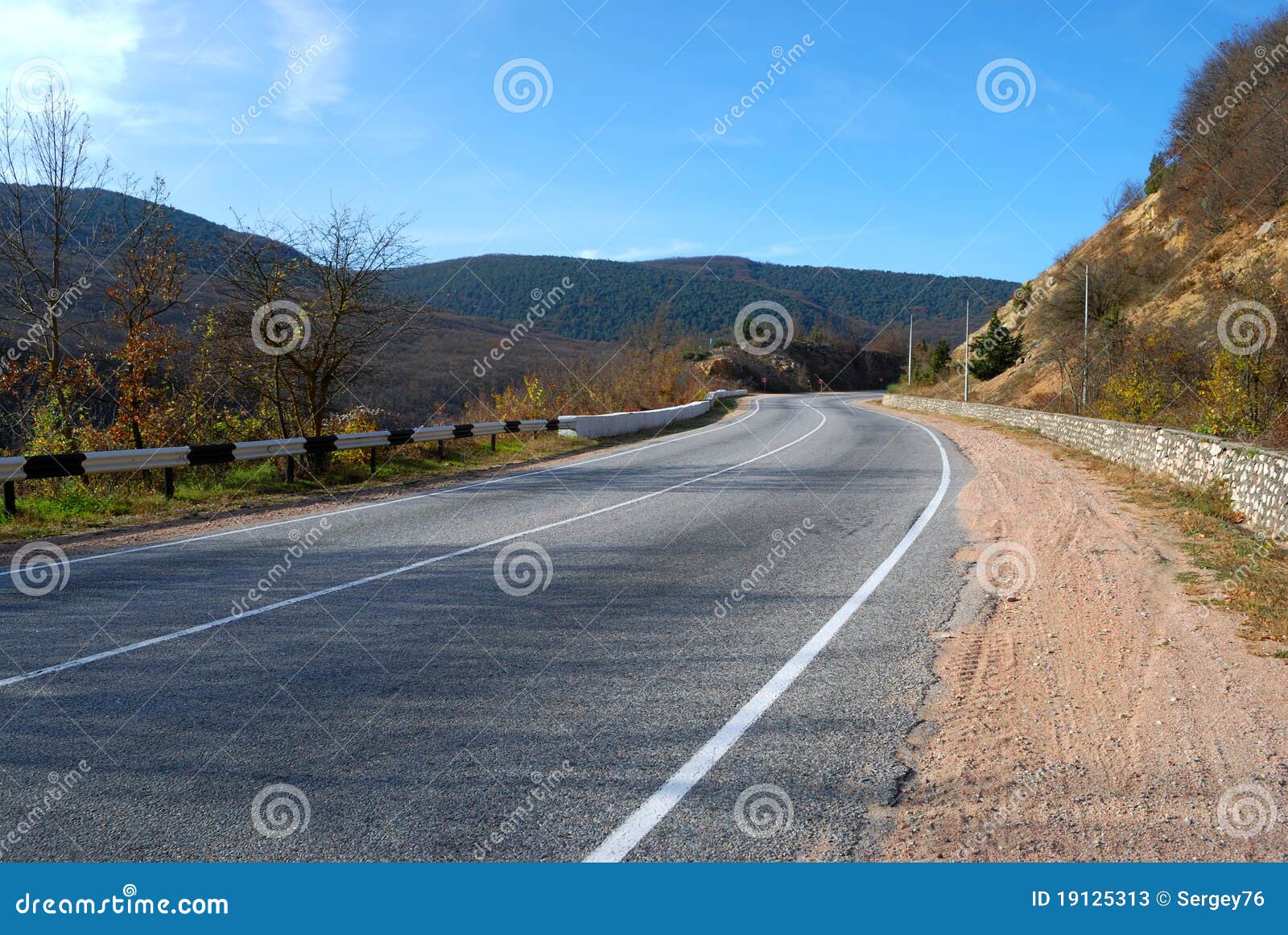 Asphalt road without cars stock image. Image of nature - 19125313
