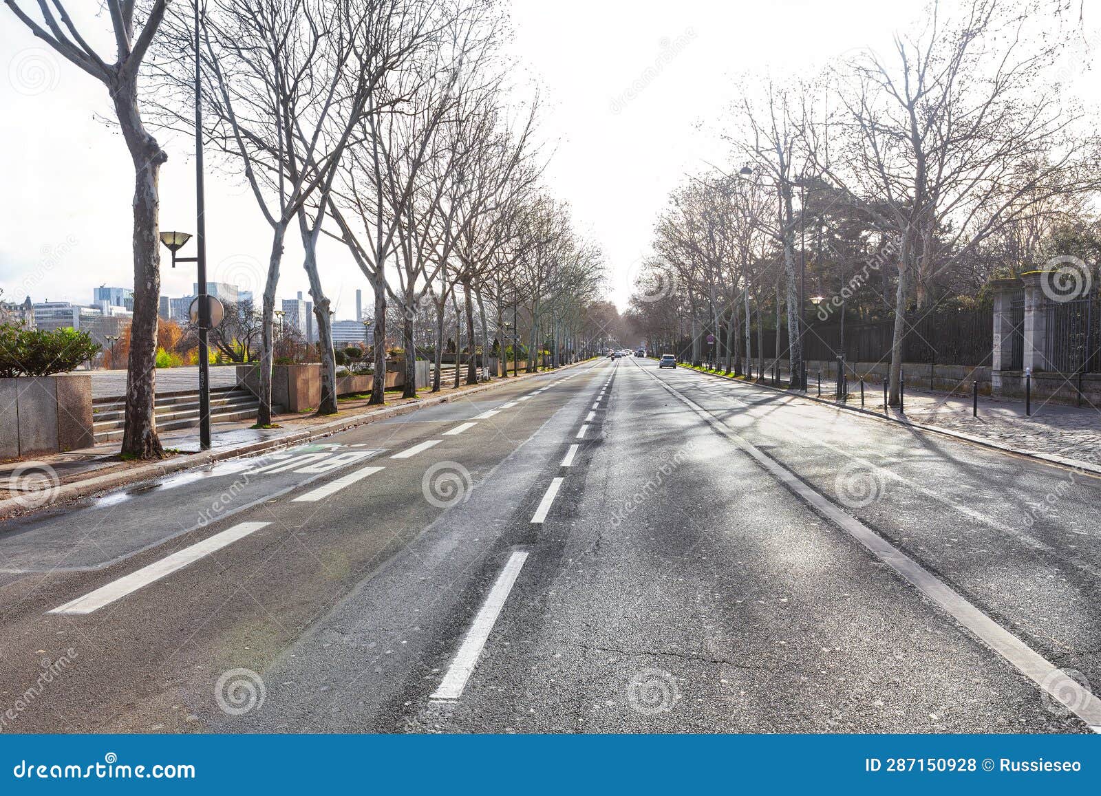 Asphalt Road in the City of Paris Stock Photo - Image of street, travel ...