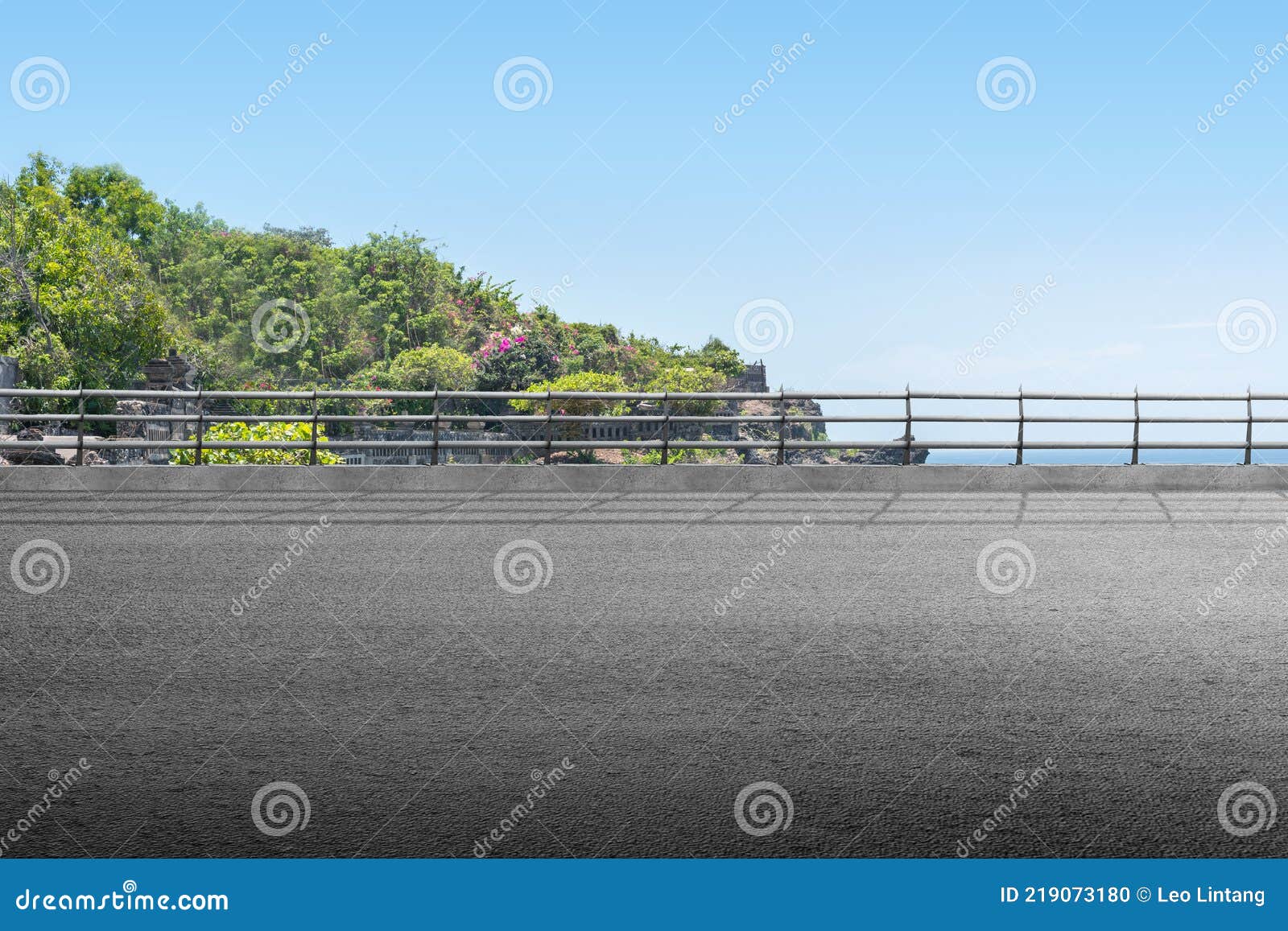 Asphalt Road with Cliff View Stock Photo - Image of landscape, road ...