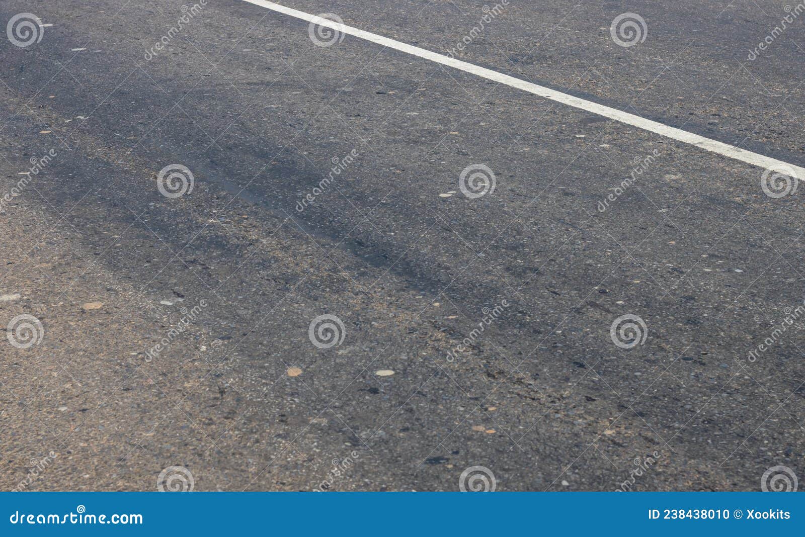 Asphalt Road Close Up Perspective View with Selective Focus Stock Photo ...