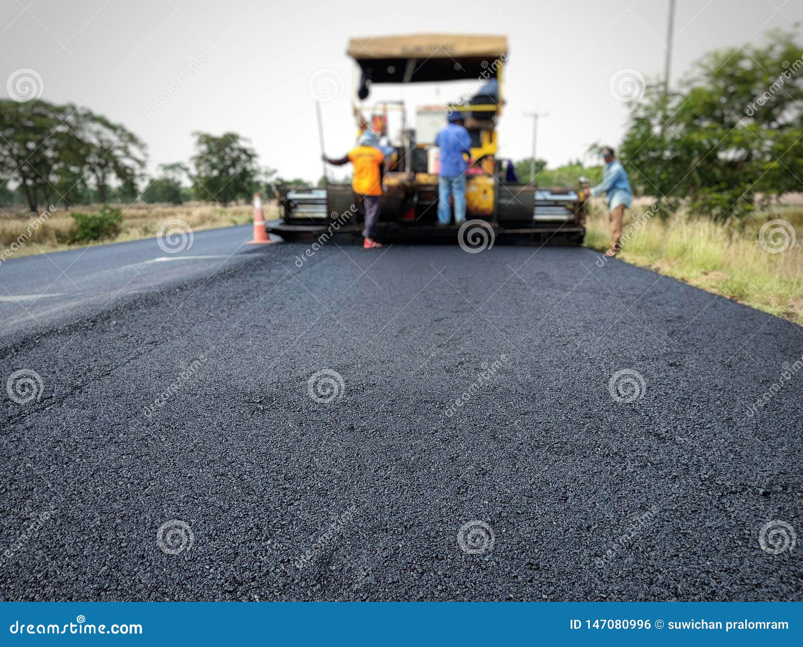 Road construction stock photo. Image of route, company - 147080996