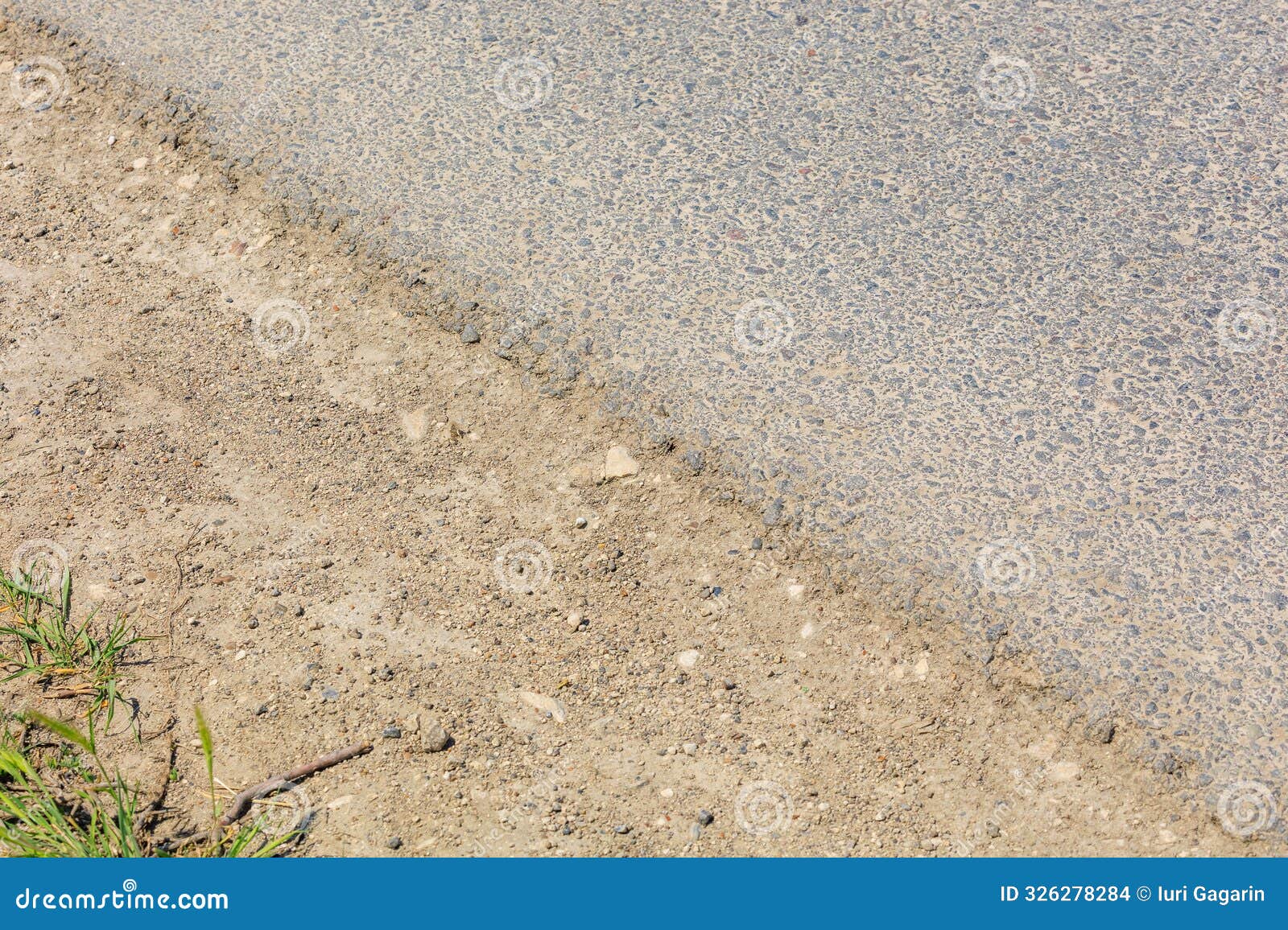 Asphalt Road Corner. Background with Selective Focus and Copy Space ...