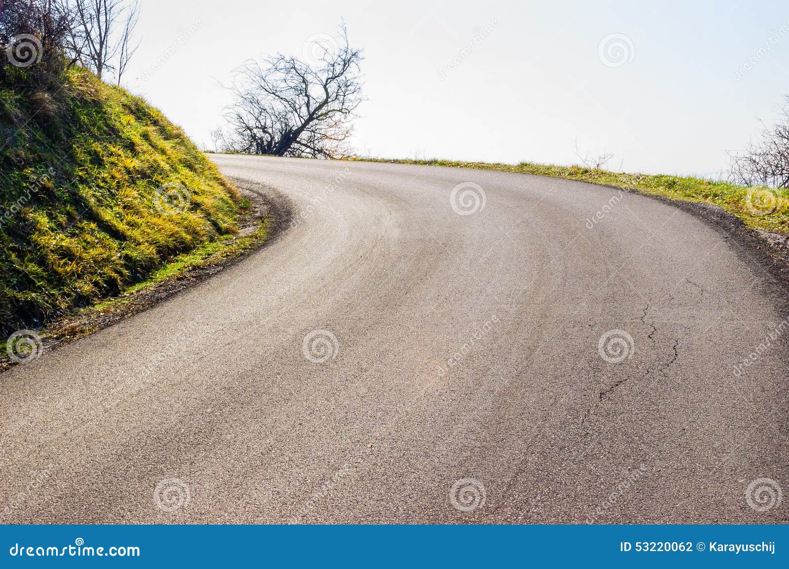 Asphalt Road in the Country Stock Photo - Image of curve, nature: 53220062