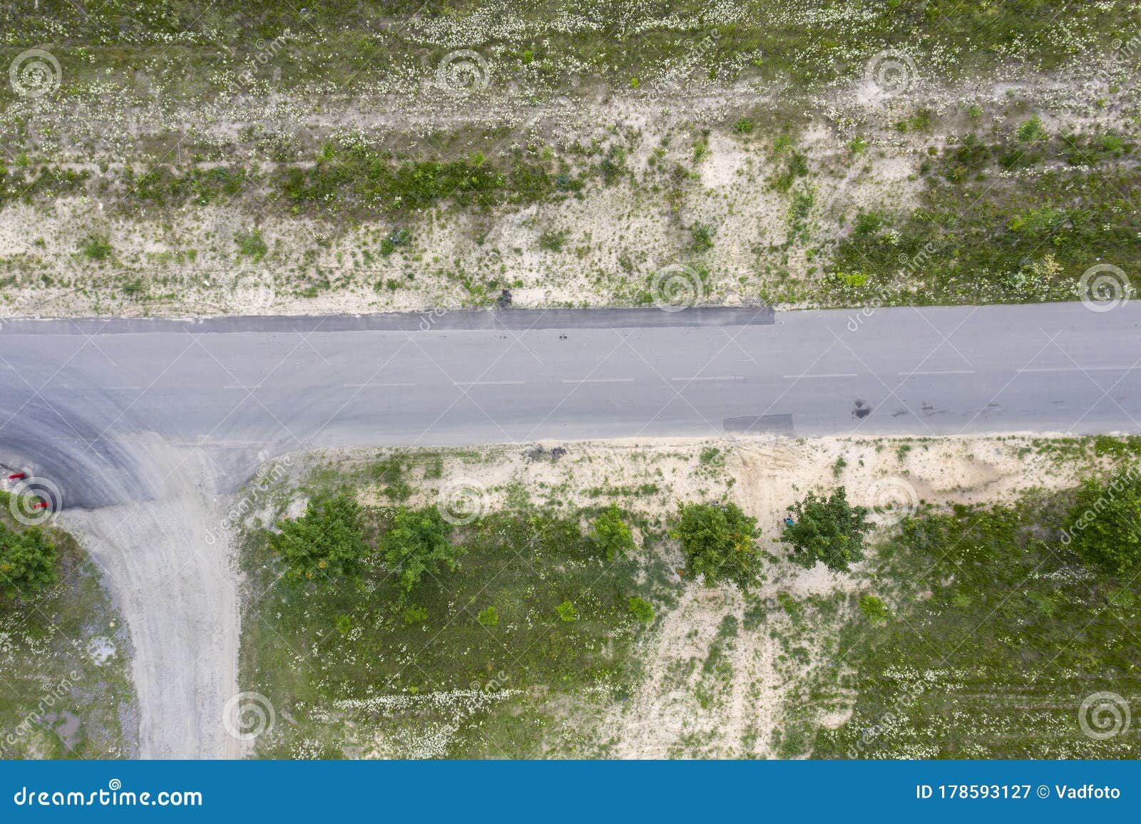 Asphalt Road, View from Above Stock Image - Image of drive, asphalt ...