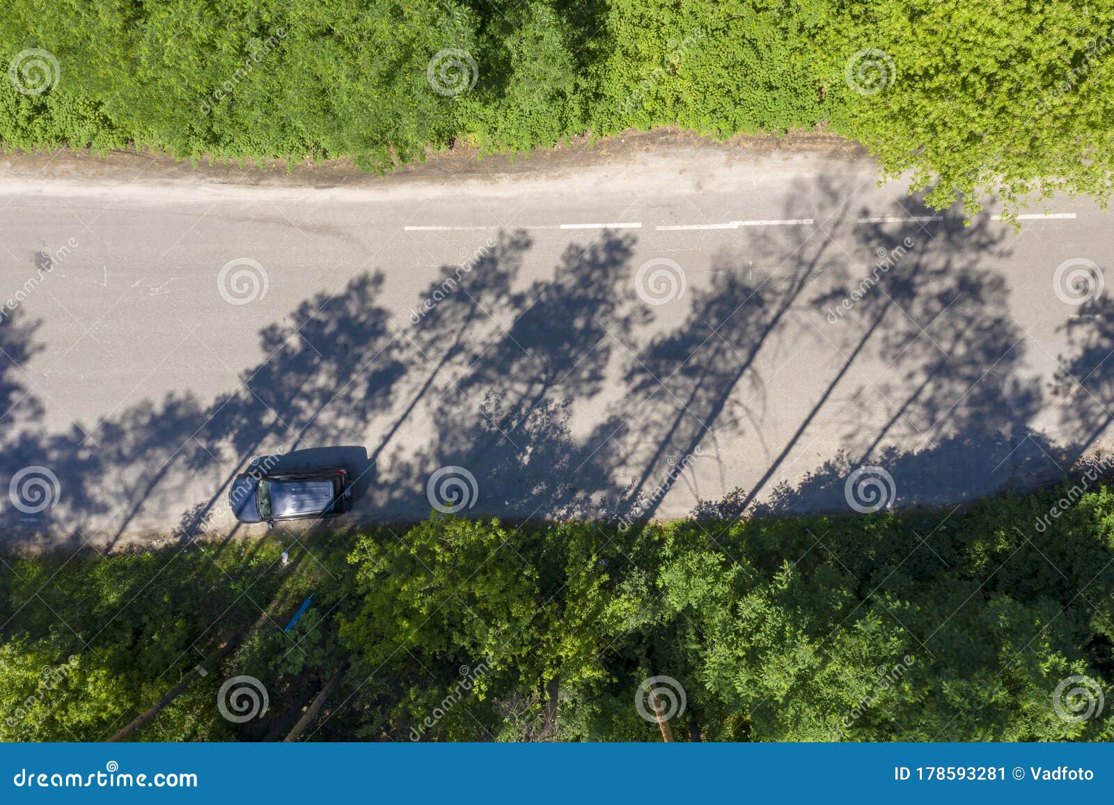 Asphalt Road, View from Above Stock Image - Image of environment ...