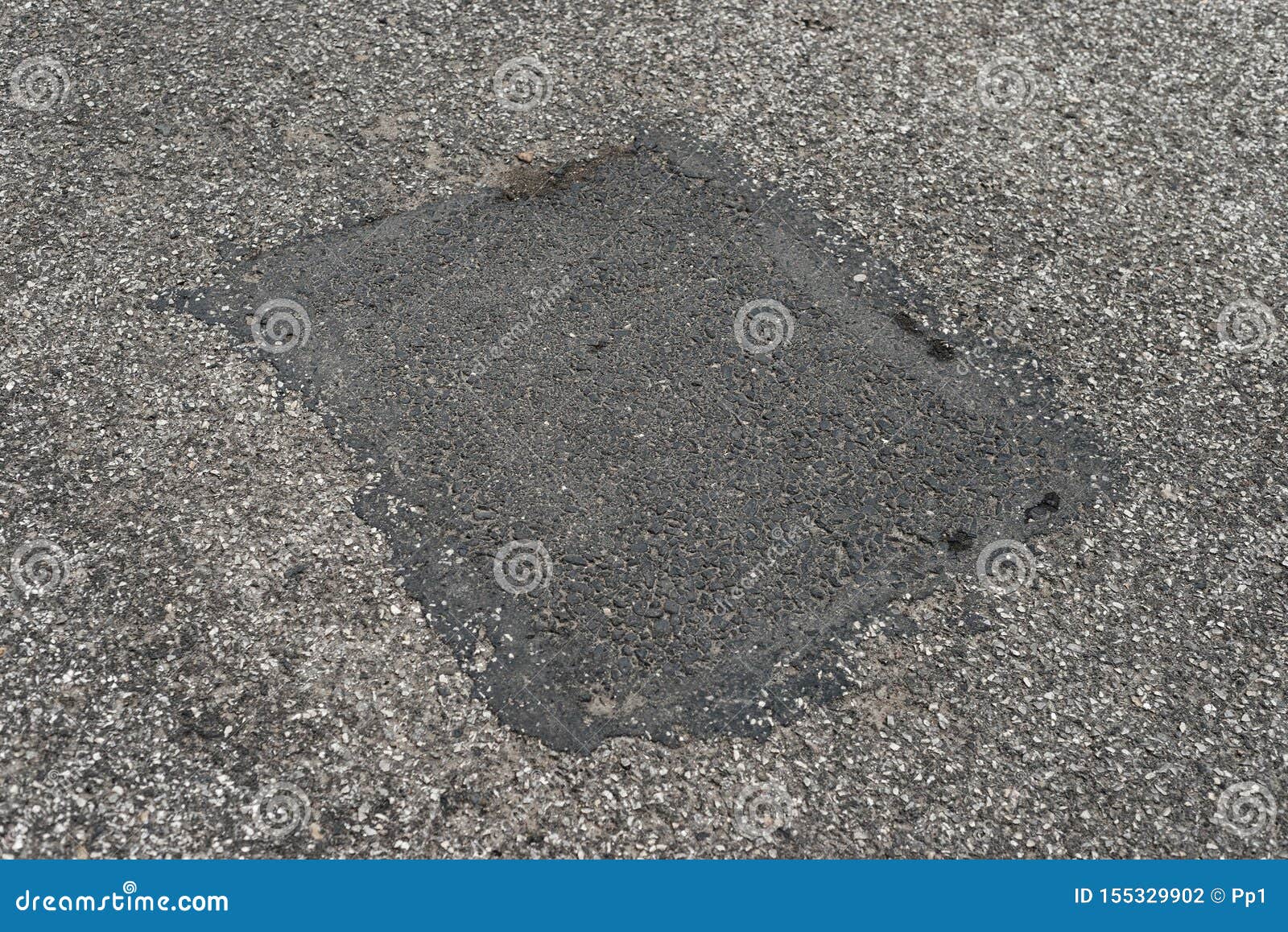 Asphalt Road Crack Patch Damage Stock Photo - Image of repair, danger ...