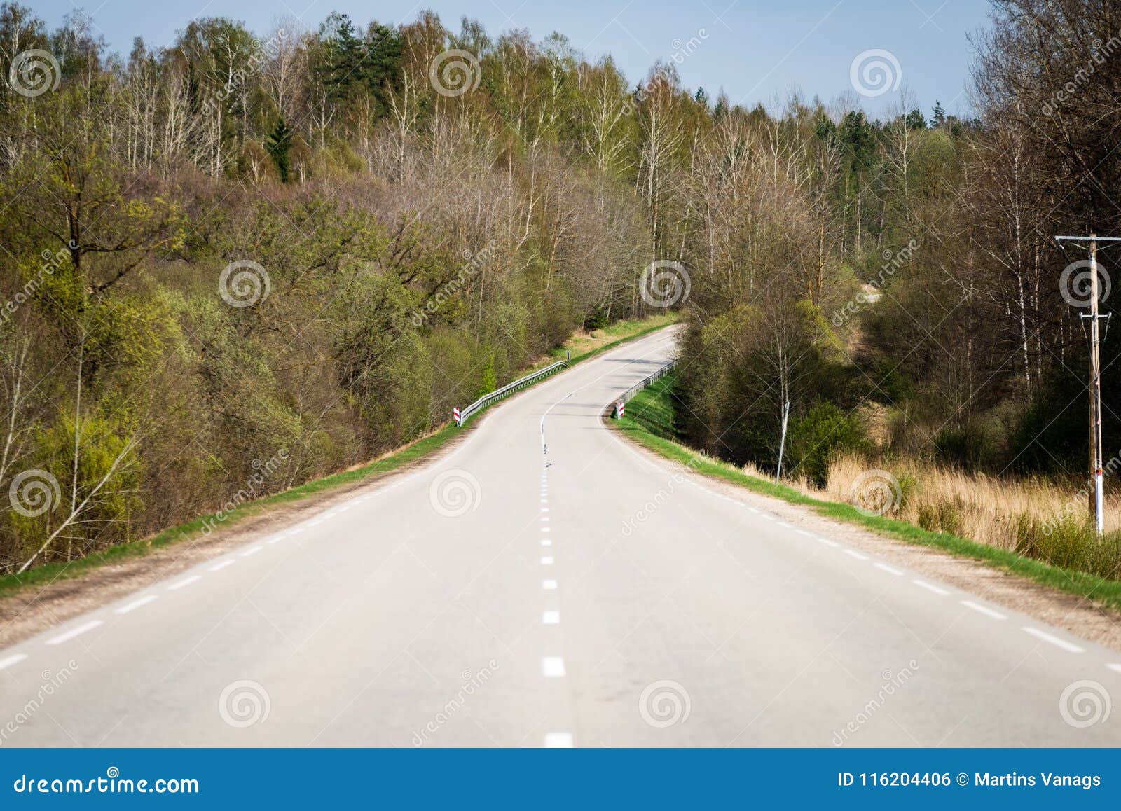 Asphalt Road and the Dramatic Sky with Strong Perspective Stock Photo ...