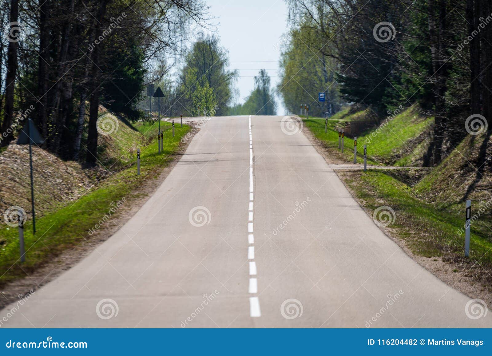 Asphalt Road and the Dramatic Sky with Strong Perspective Stock Photo ...