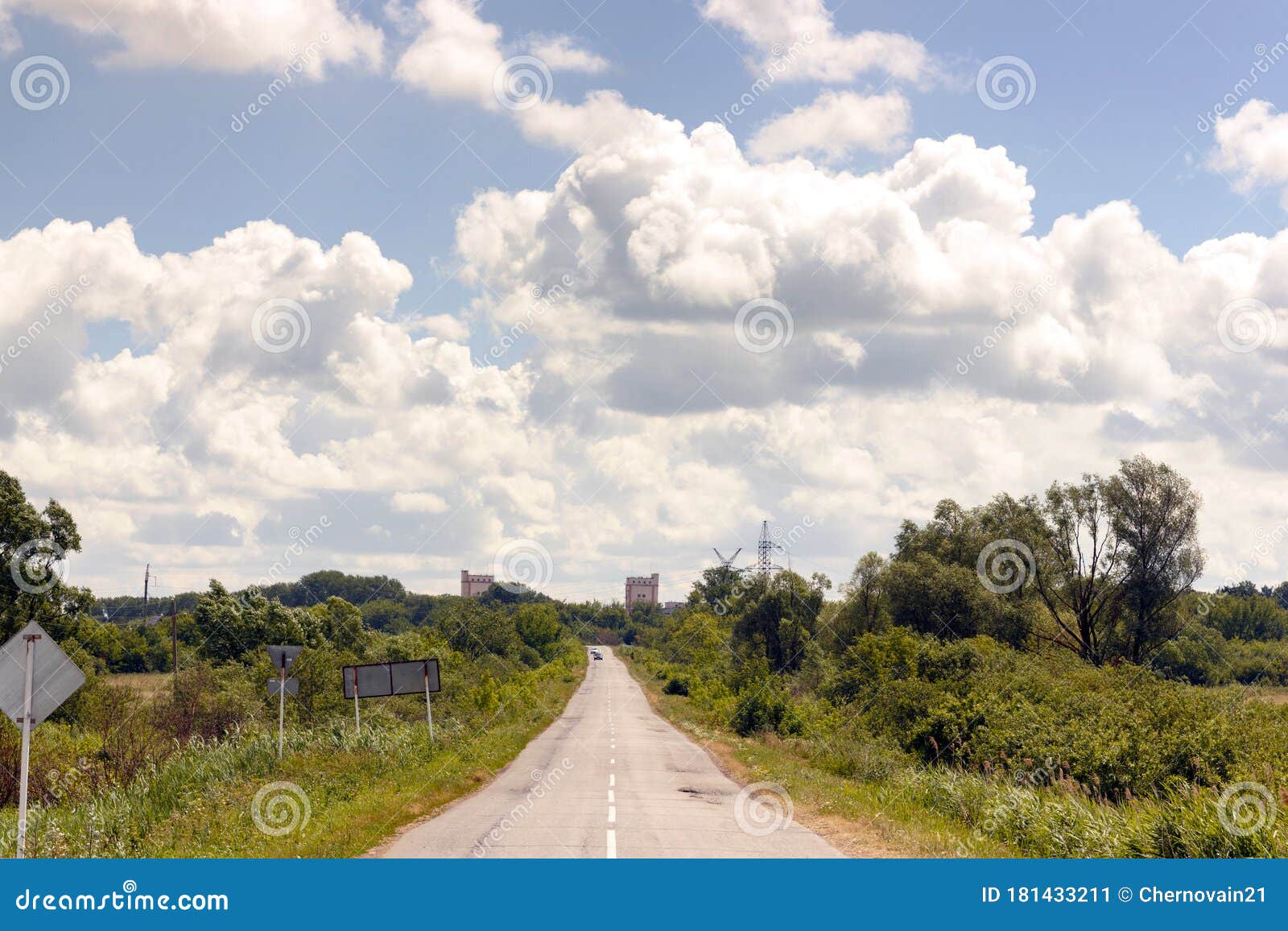 Perspective Road Moving Forward