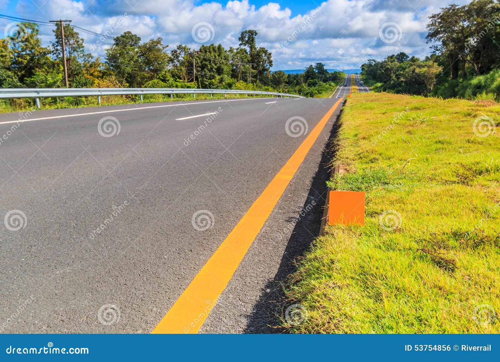 Asphalt road stock photo. Image of freedom, field, high - 53754856