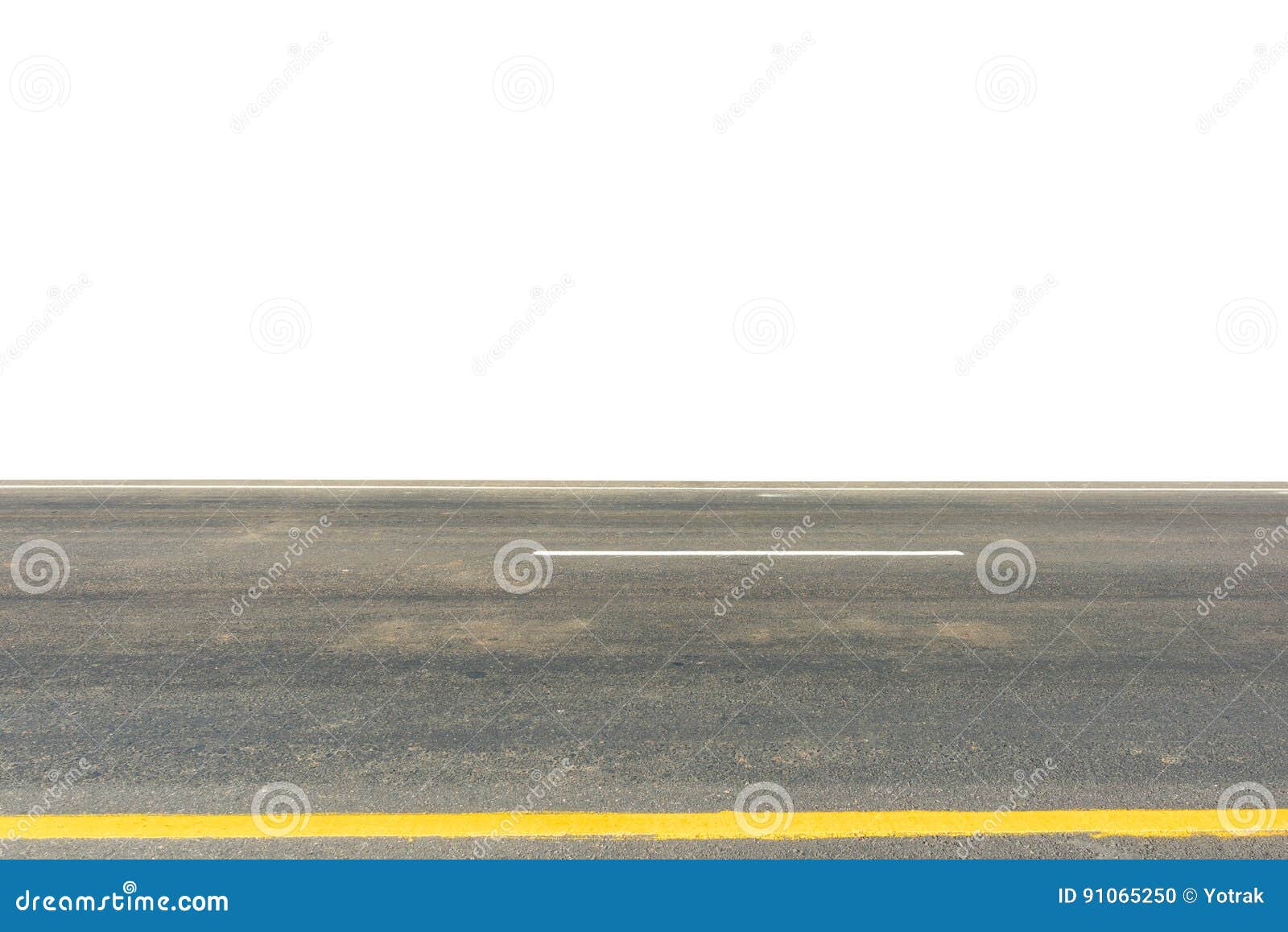 Asphalt Road Isolated on White Stock Photo - Image of action, view ...