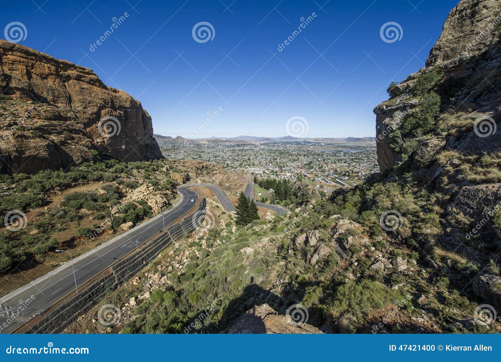 Asphalt Road Leading into the Distance Stock Photo - Image of distance ...