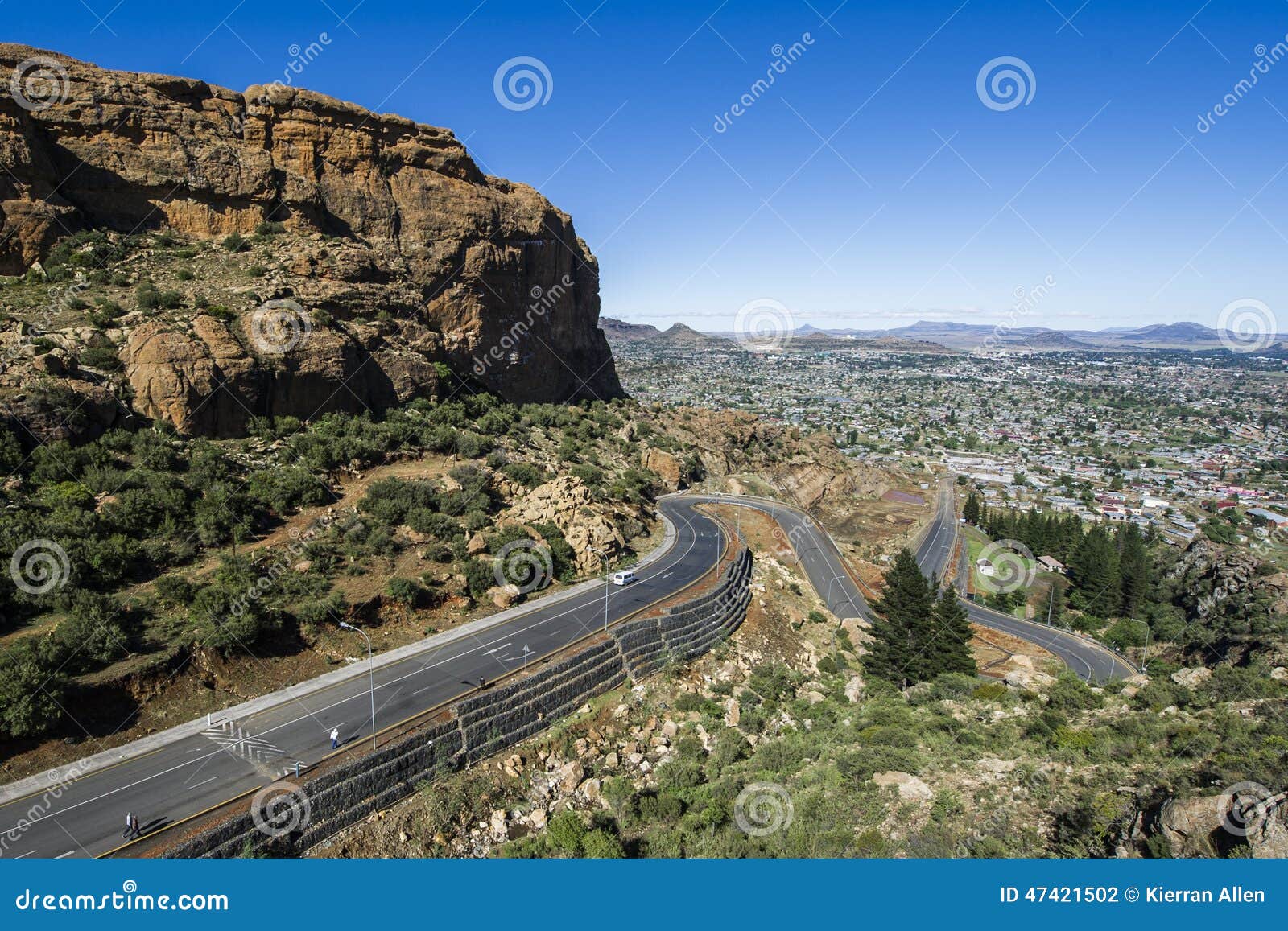 Asphalt Road Leading into the Distance Stock Photo - Image of pass ...