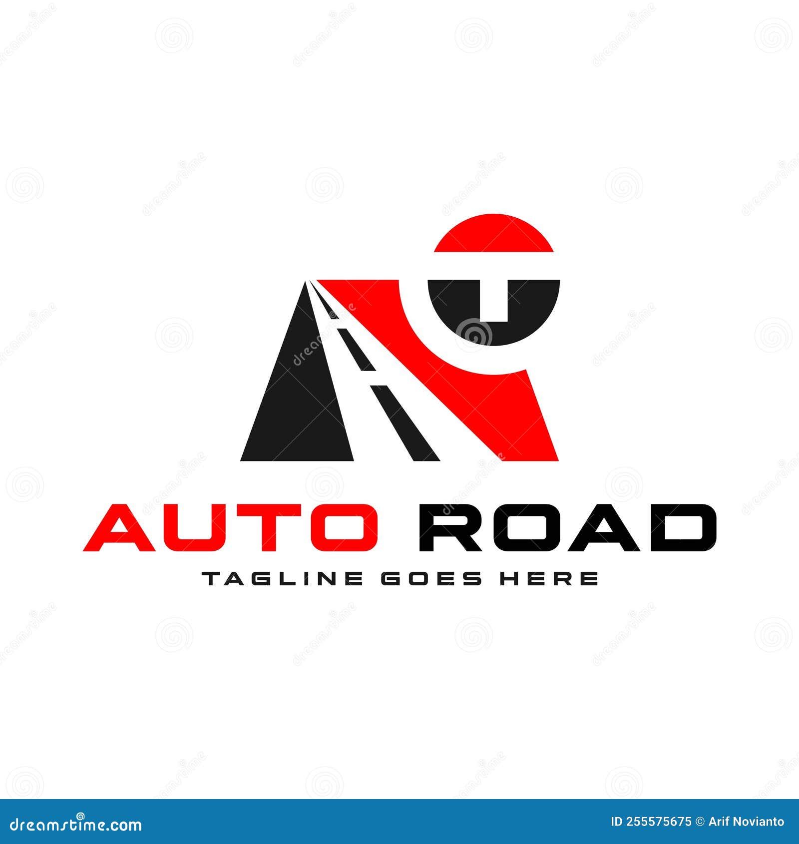 Asphalt Road Logo with Letter T Stock Illustration - Illustration of ...