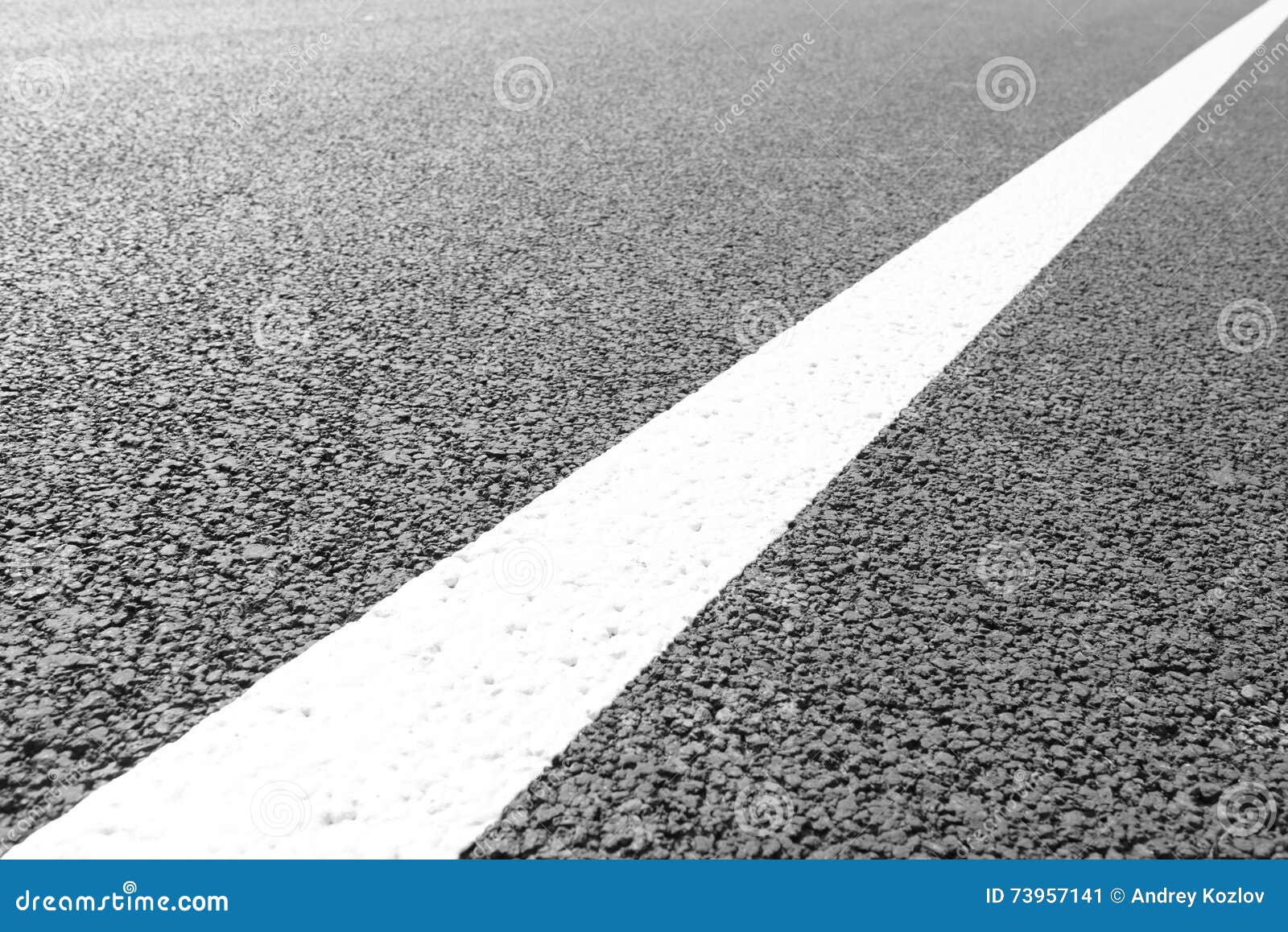 Asphalt Road with Marking Lines White Stripes Stock Image - Image of ...