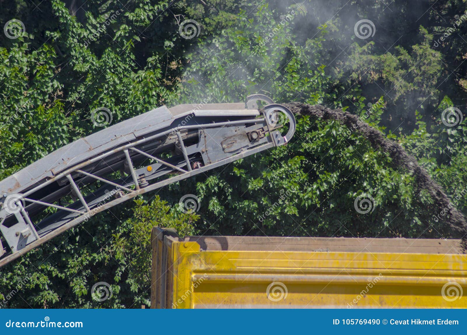 Asphalt Road Milling Machine Stock Photo - Image of highway, renovation ...
