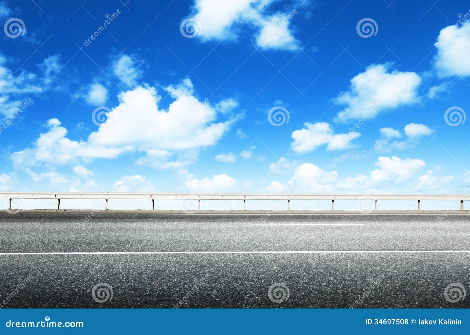 Asphalt Road and Perfect Sky Stock Photo - Image of speed, route: 34697508