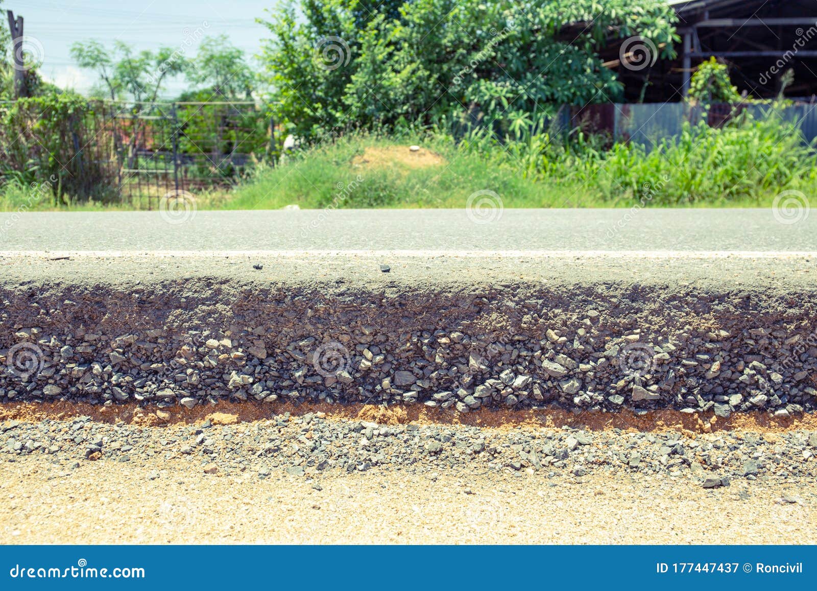 Asphalt road repair stock image. Image of asphalting - 177447437