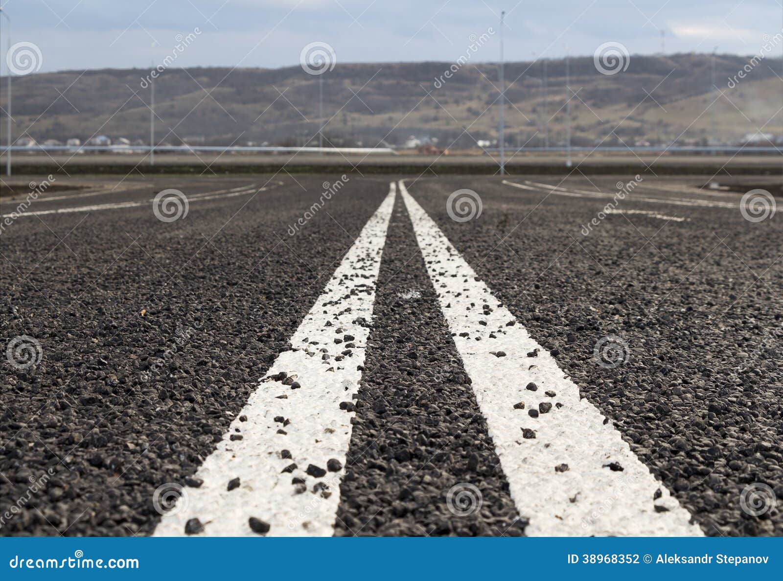 Asphalt road stock photo. Image of separator, dividing - 38968352