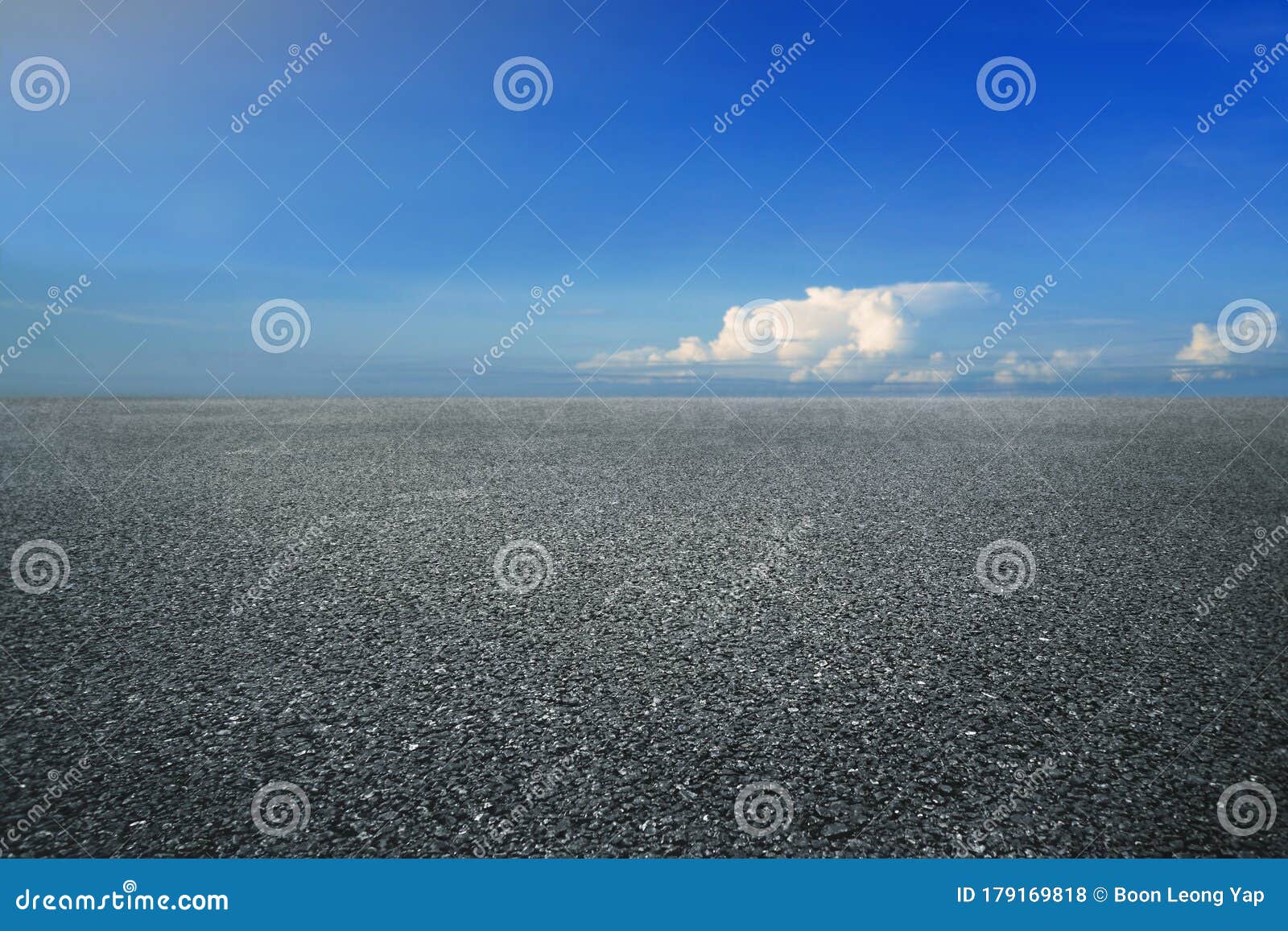 Empty Asphalt Highway with Nice Sky Clouds. Stock Photo - Image of city ...