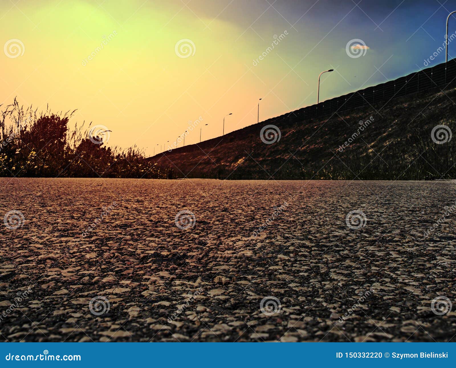 Asphalt Road in the Sunshine Stock Photo - Image of sunshine, drive ...