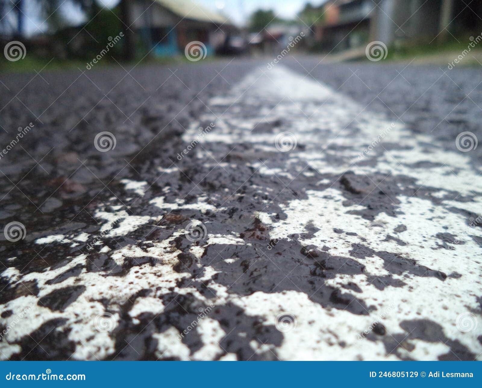 Asphalt Road Texture in the Village from Close Stock Image - Image of ...