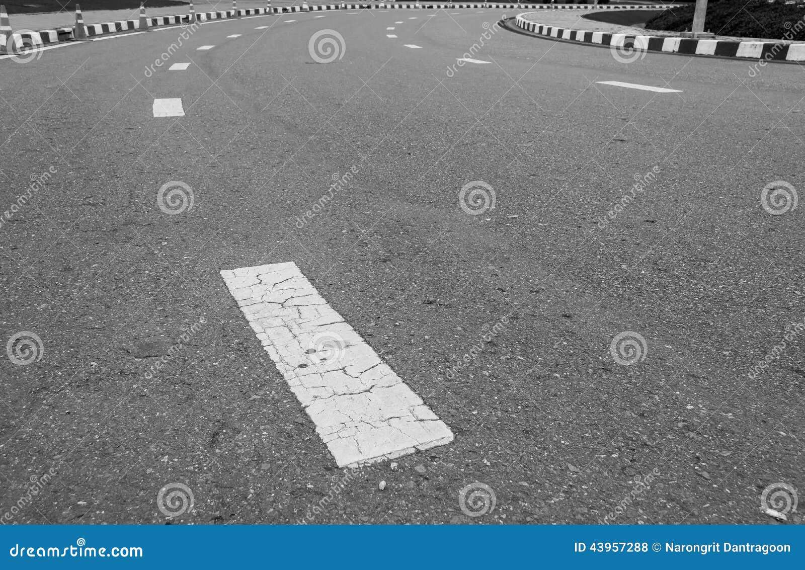 Asphalt Road Texture with Yellow Stripe Stock Photo - Image of outdoors ...