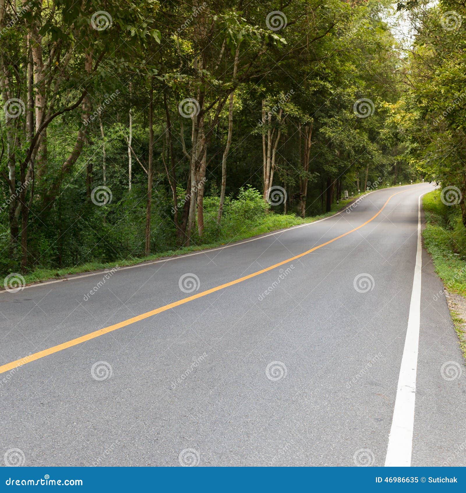 Asphalt road way empty stock image. Image of countryside - 46986635
