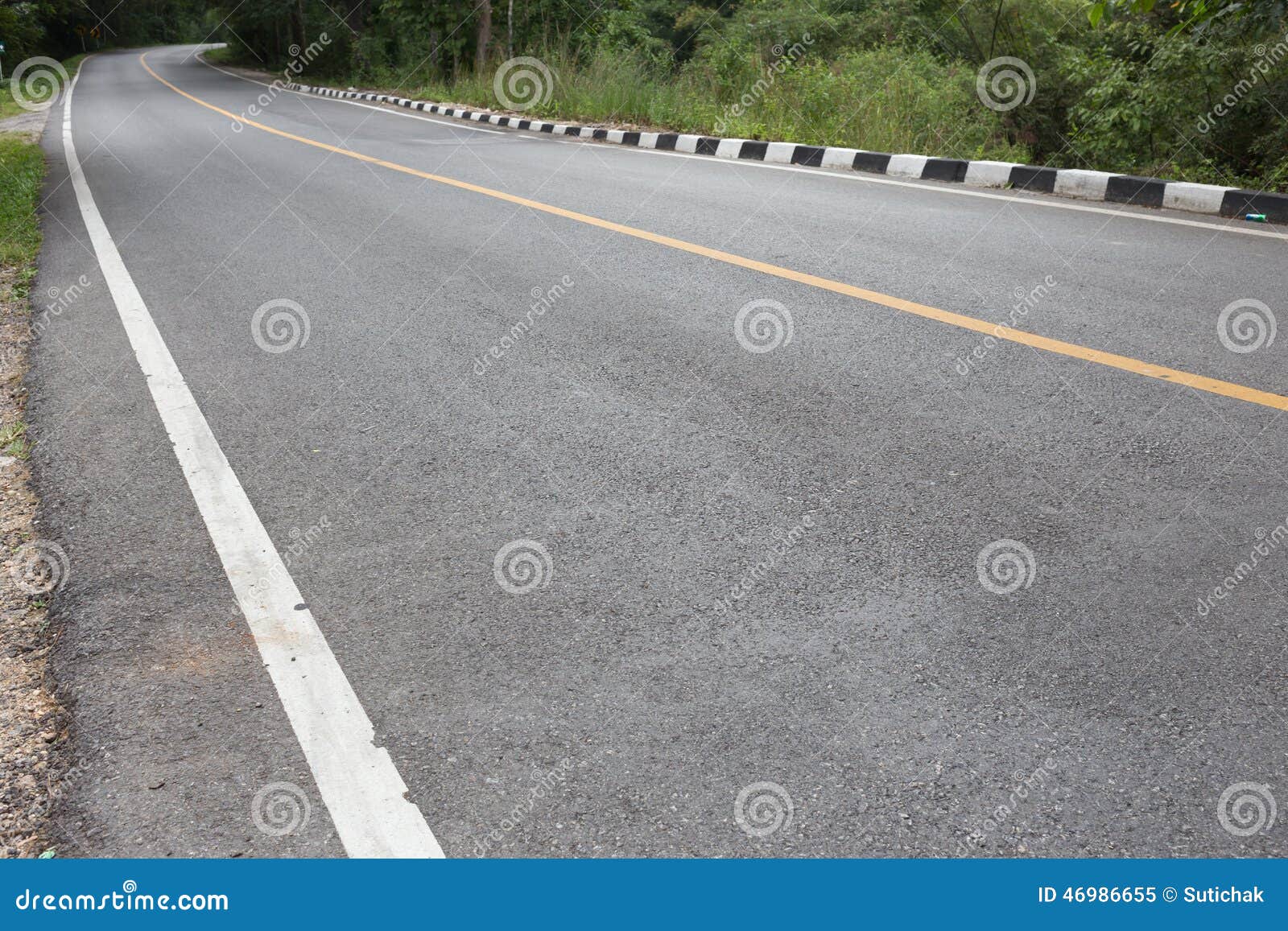 Asphalt road way empty stock image. Image of drive, traffic - 46986655