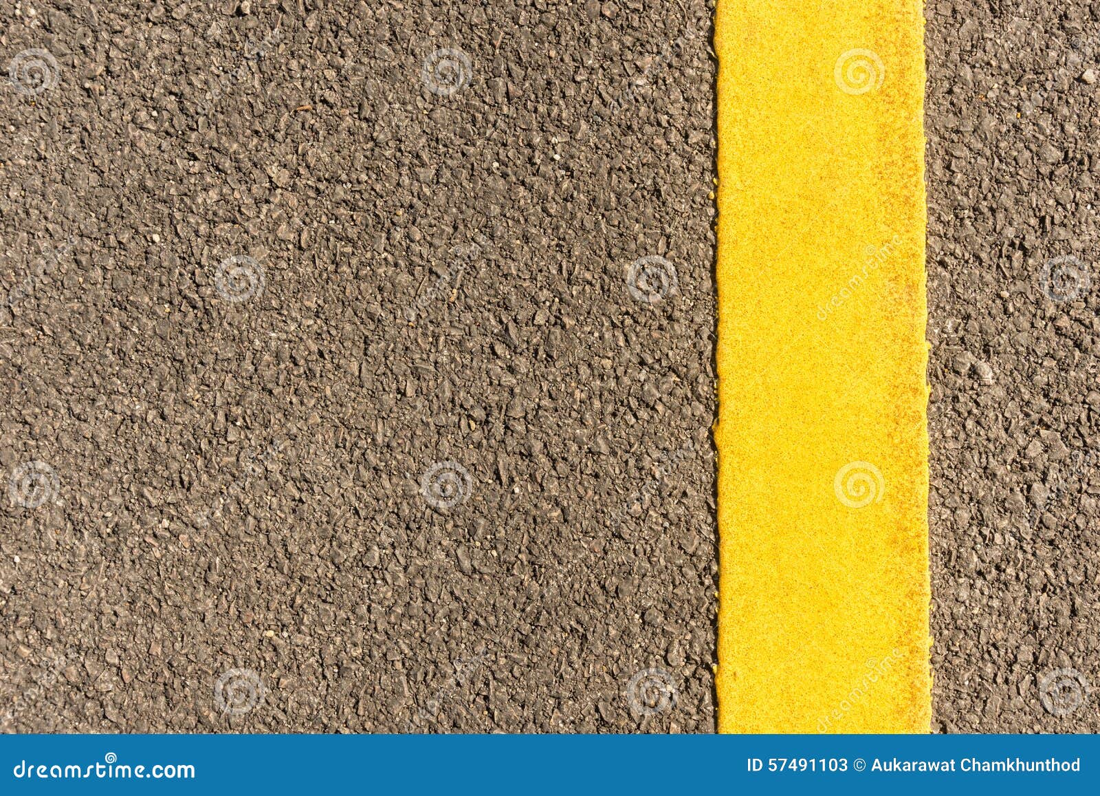 Asphalt Road with Yellow Stripes Stock Image - Image of outdoor ...