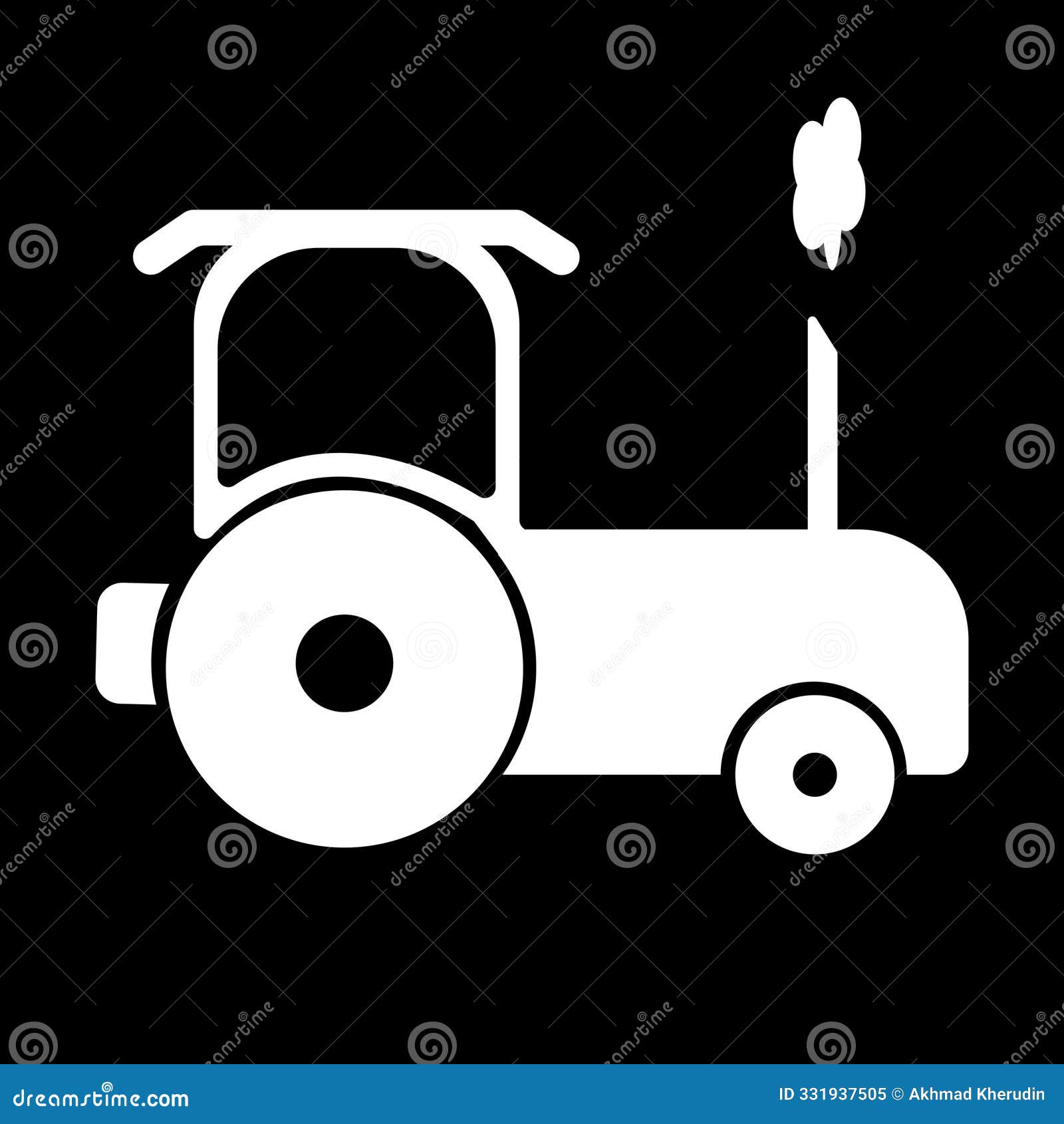 Asphalt roller design stock vector. Illustration of equipment - 331937505