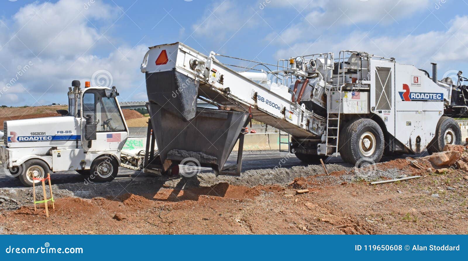Asphalt Shuttle Buggy and Sweeper Idle on Weekend Editorial Stock Photo ...