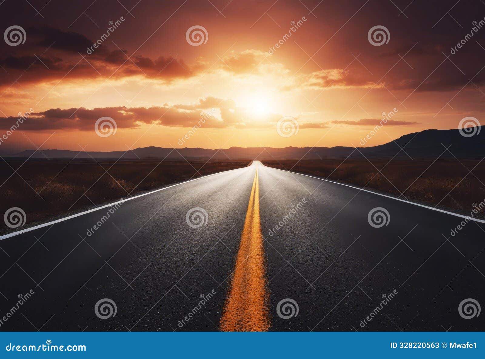 Asphalt Sky Empty Road Square Background Scenery Race Track Circuit ...