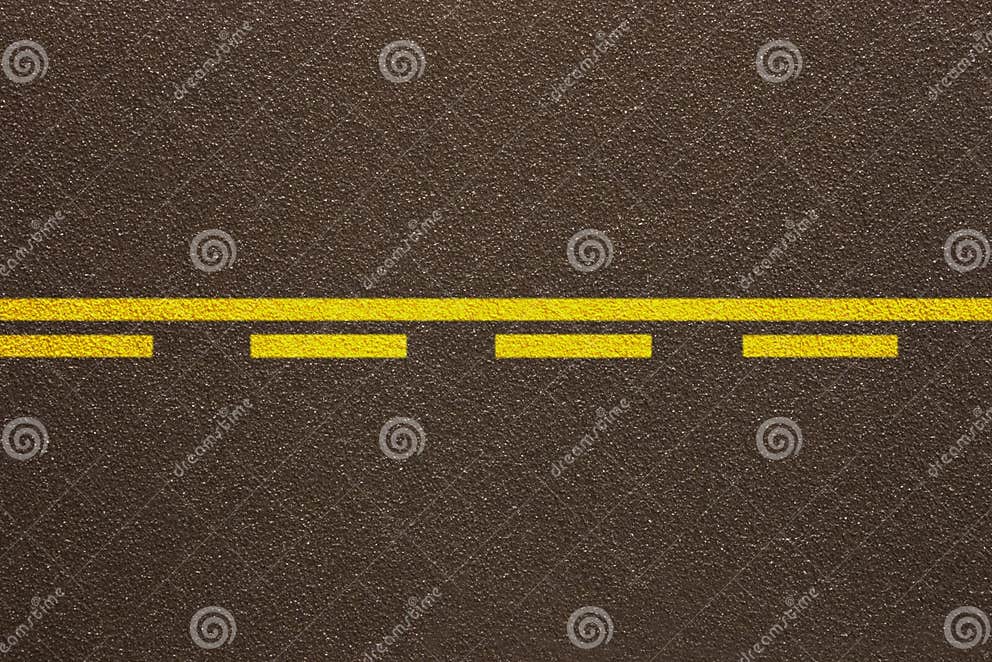 Asphalt Solid Dashed lines stock photo. Image of license - 33148736