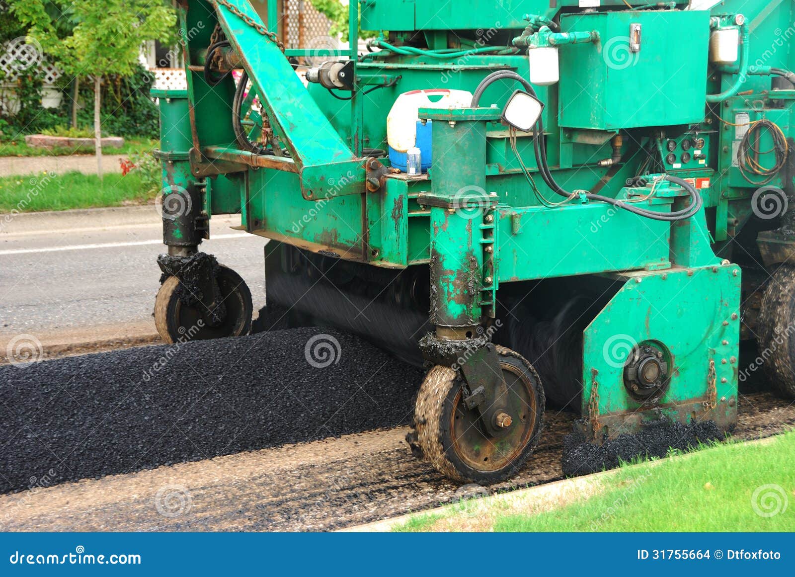 Asphalt Spreader stock photo. Image of steam, screed - 31755664