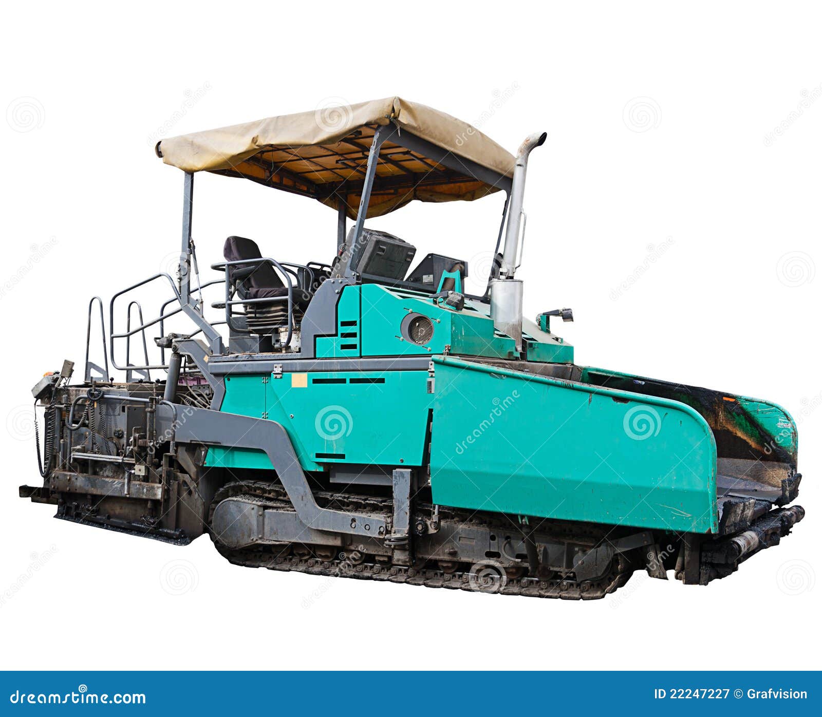 Asphalt spreading machine stock image. Image of industry - 22247227