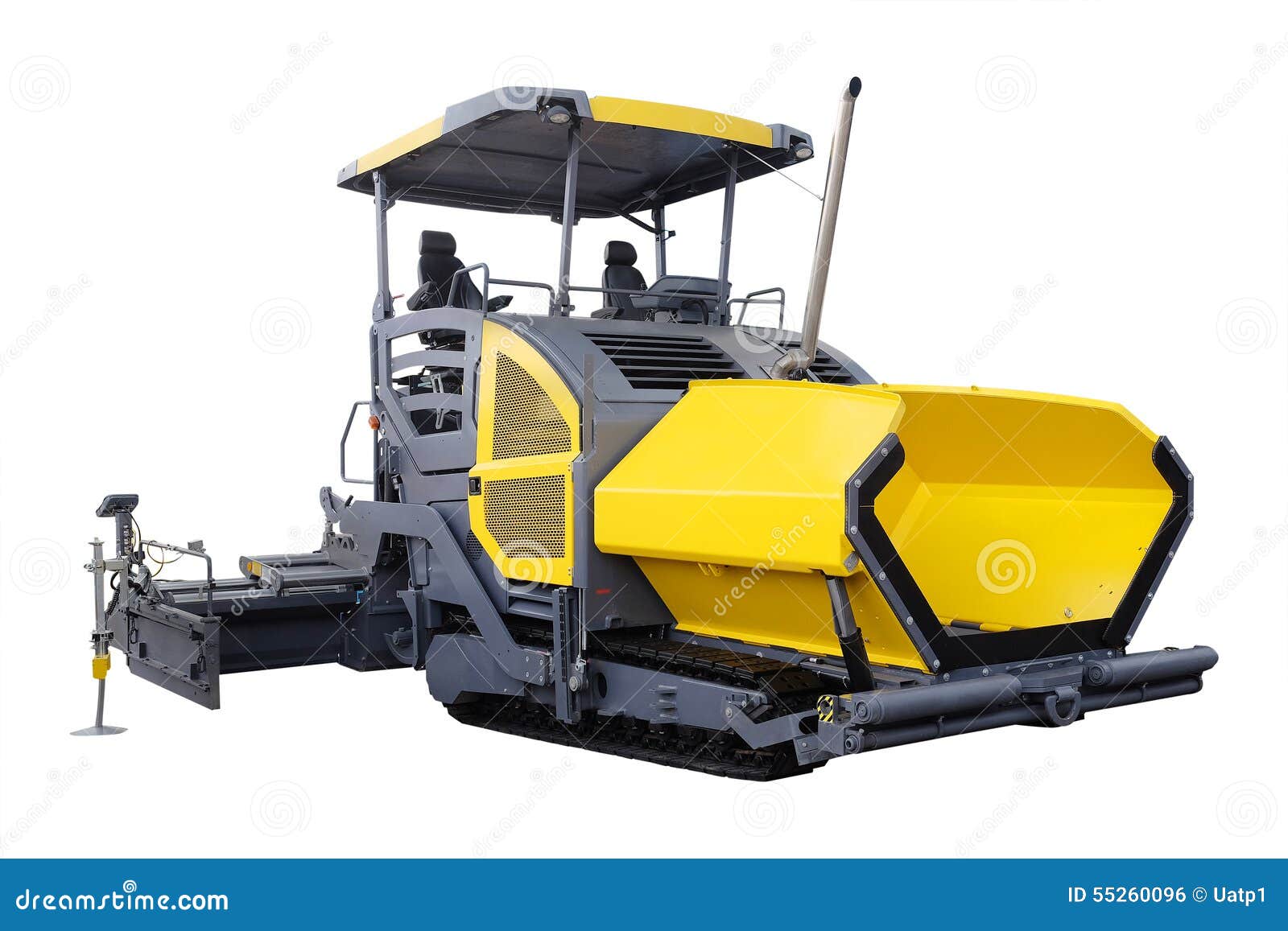 Asphalt spreading machine stock photo. Image of machinery - 55260096
