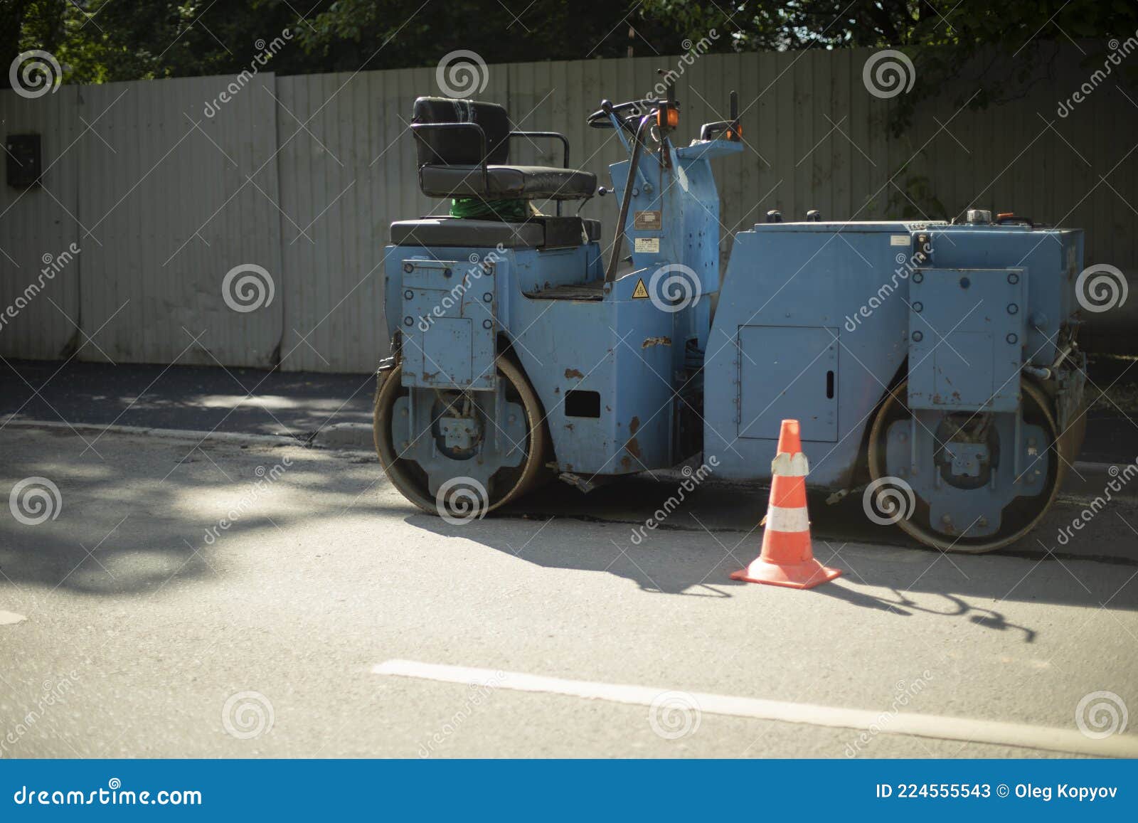 Asphalt Stacker on Road Repairs Editorial Stock Photo - Image of yellow ...
