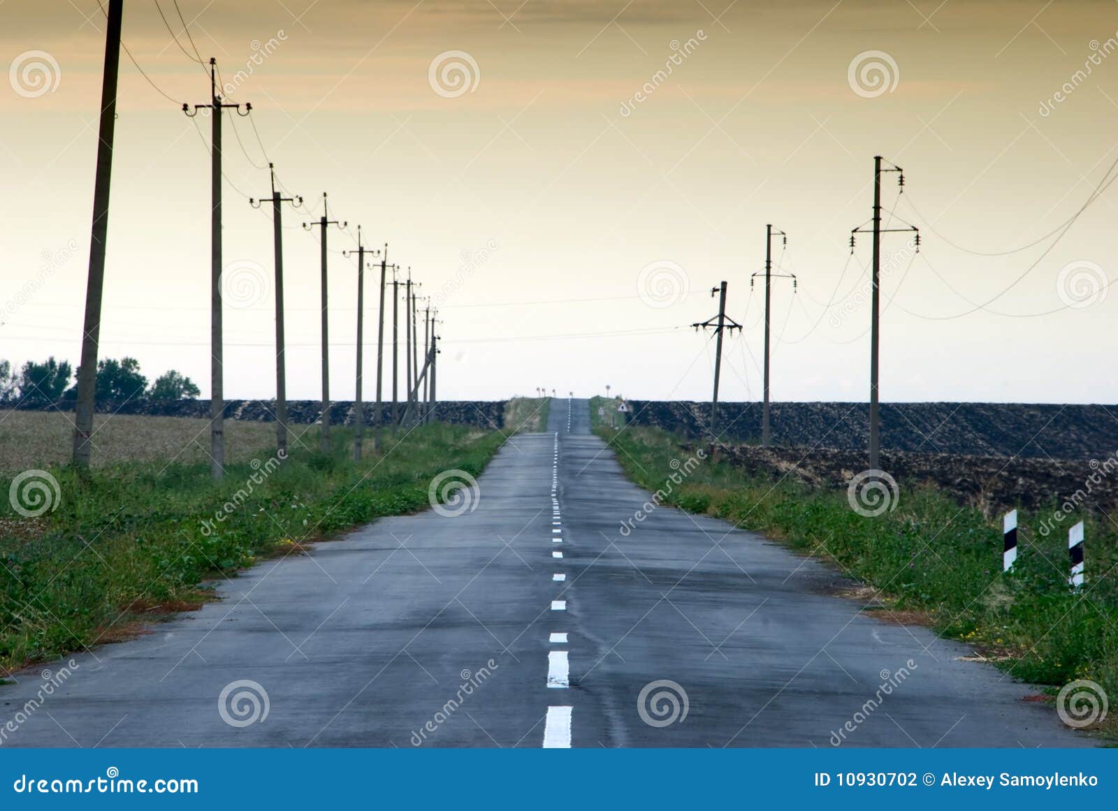 Asphalt street stock photo. Image of direction, grass - 10930702