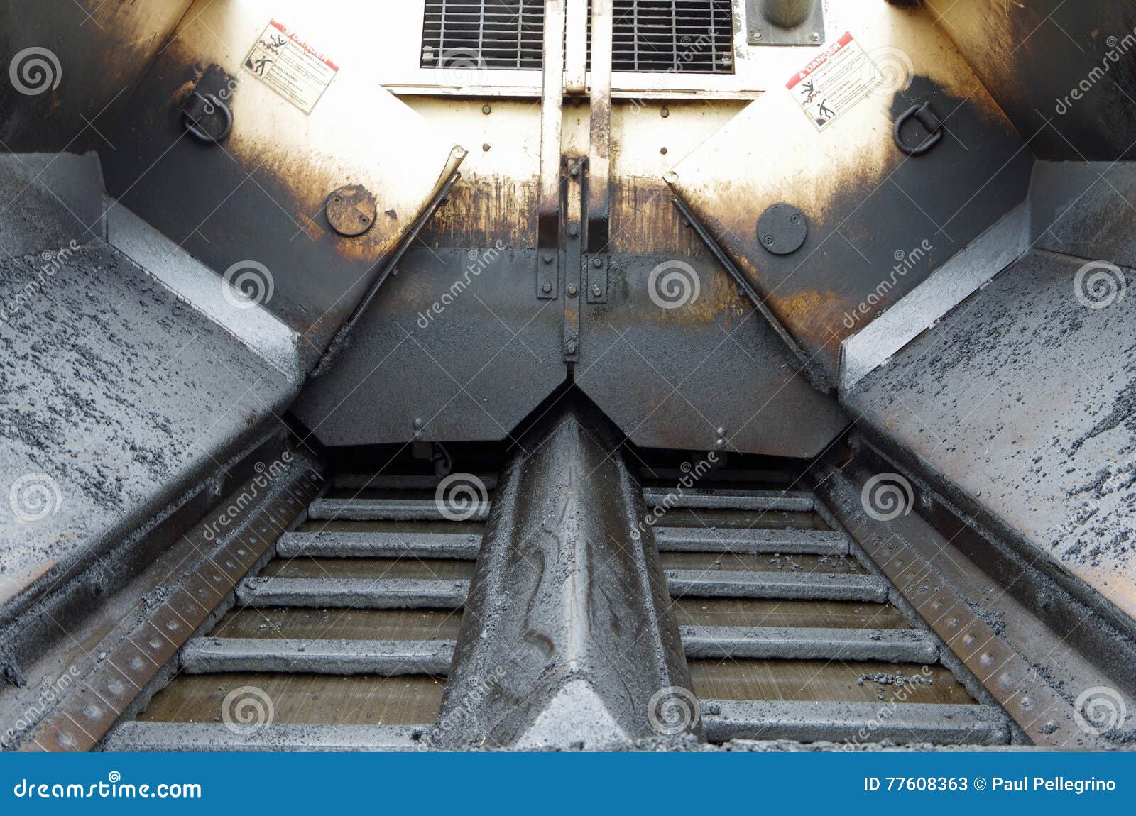 Asphalt Street Paving Machine Stock Image - Image of components ...