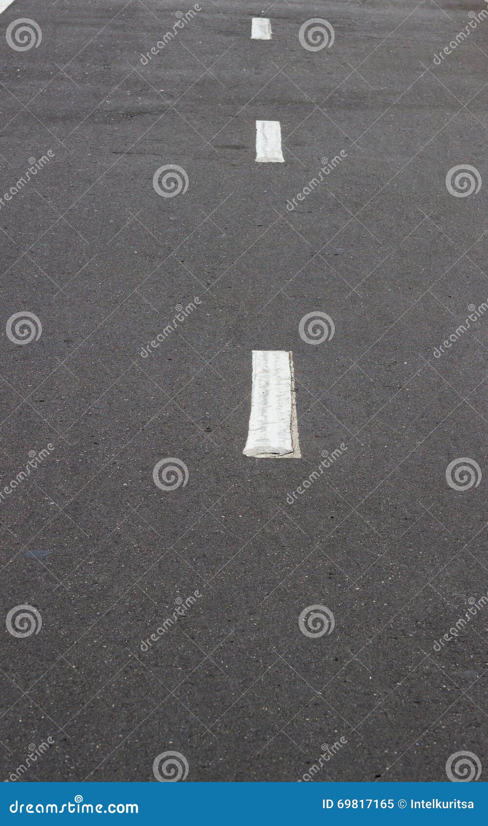 Asphalt Texture with White Dashed Line Stock Image - Image of grey ...