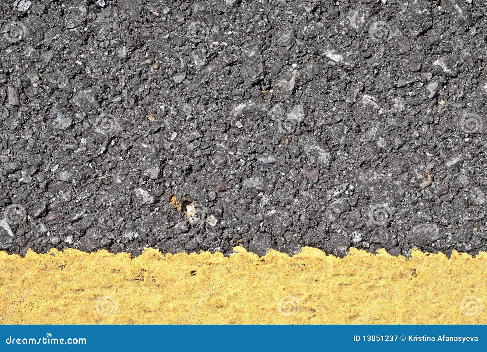 Asphalt Texture with Yellow Line Stock Image - Image of boundary ...